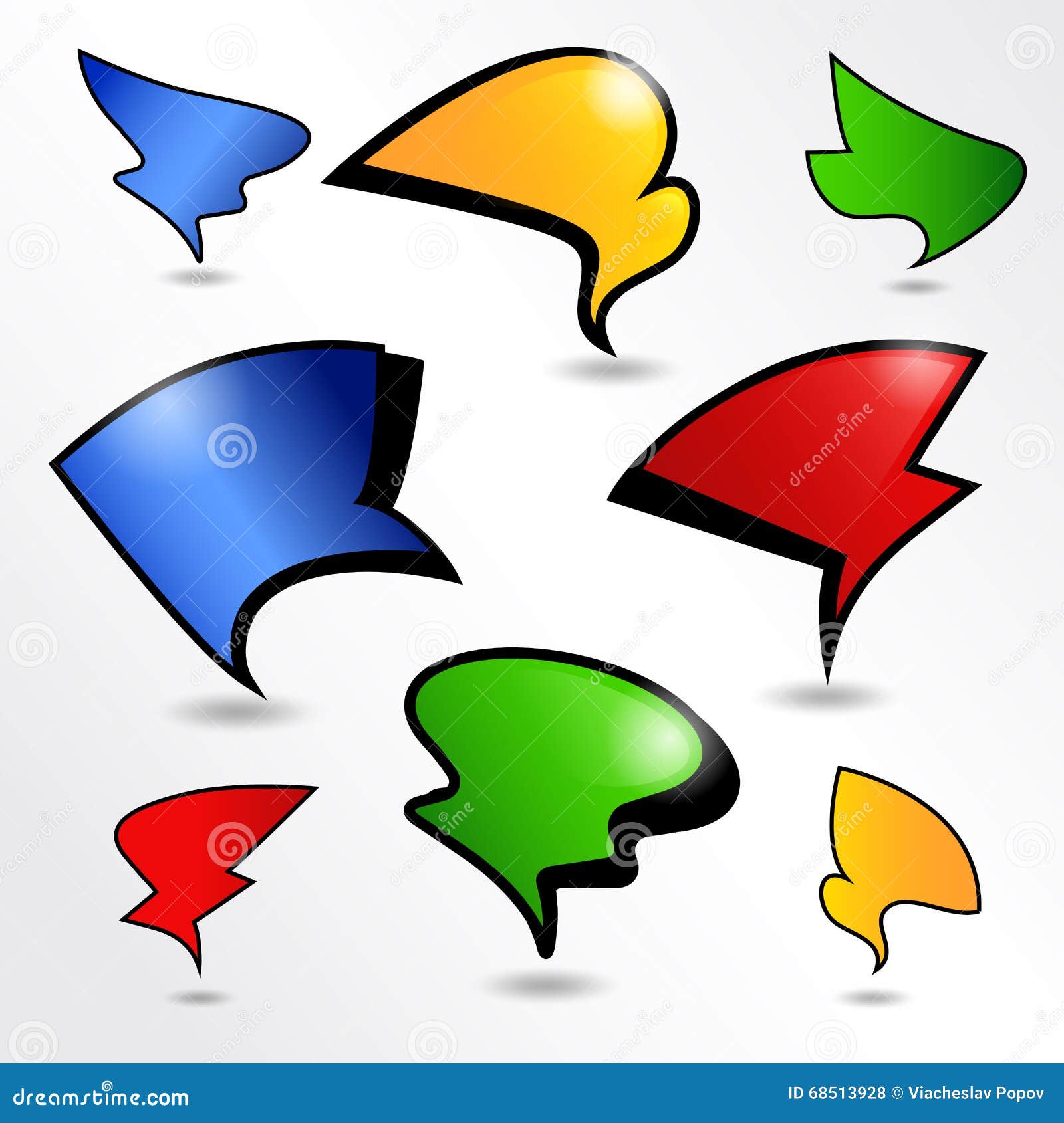 Set of Frames. Set of Graffiti Icons. Stock Vector - Illustration of ...