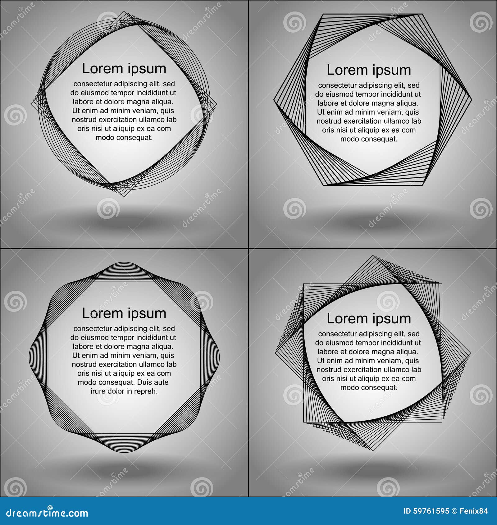 Set Of Frames Of The Spirograph Figures. Cartoon Vector | CartoonDealer ...