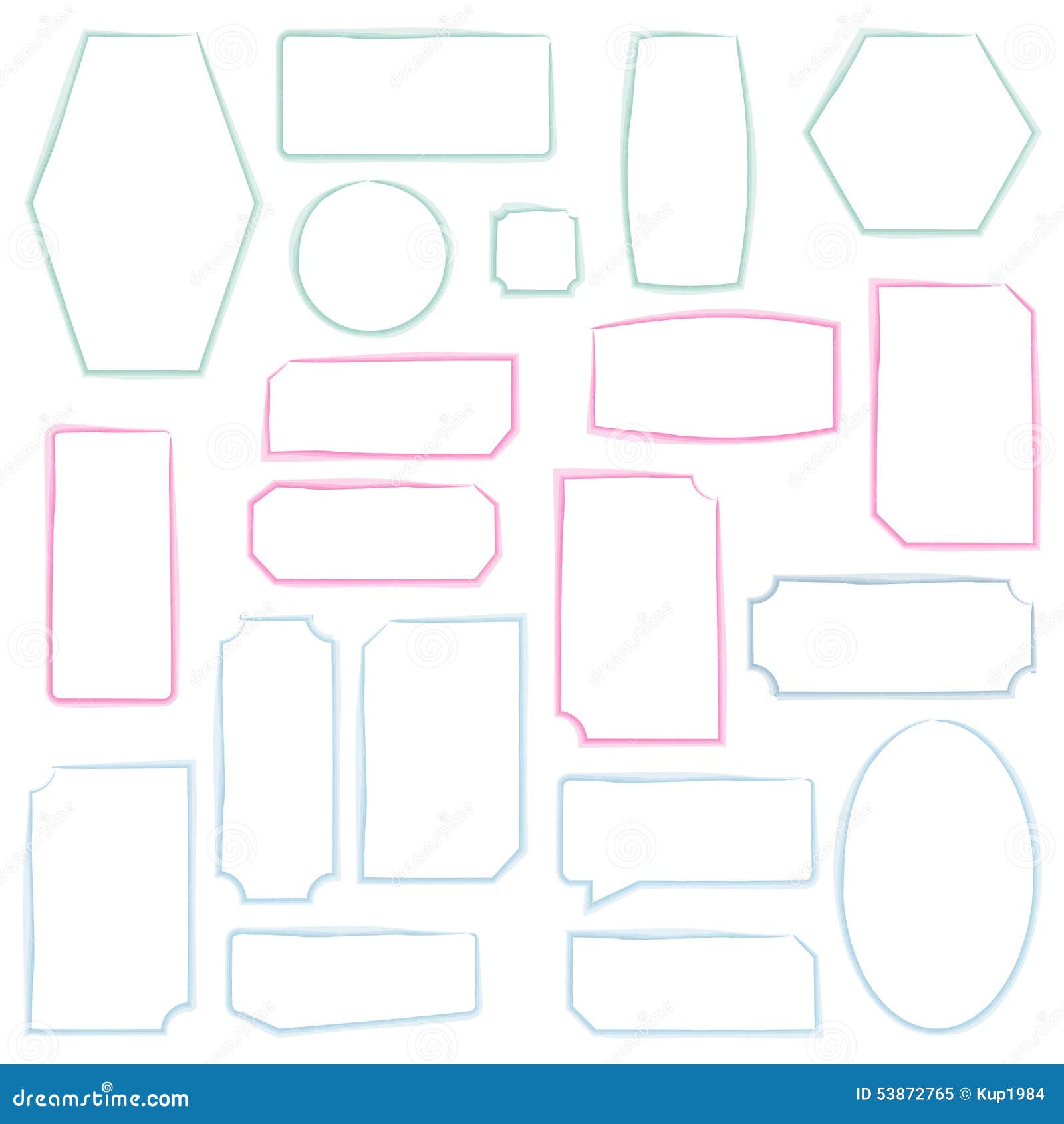 Set Frames, Vector Illustration. Stock Vector - Illustration of ...