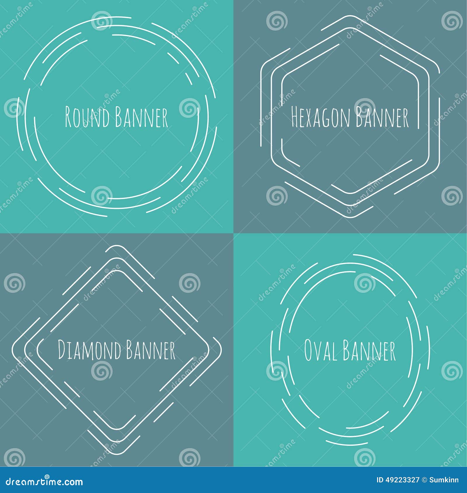 Set Framework for Multi Colored Backgrounds Stock Vector - Illustration ...