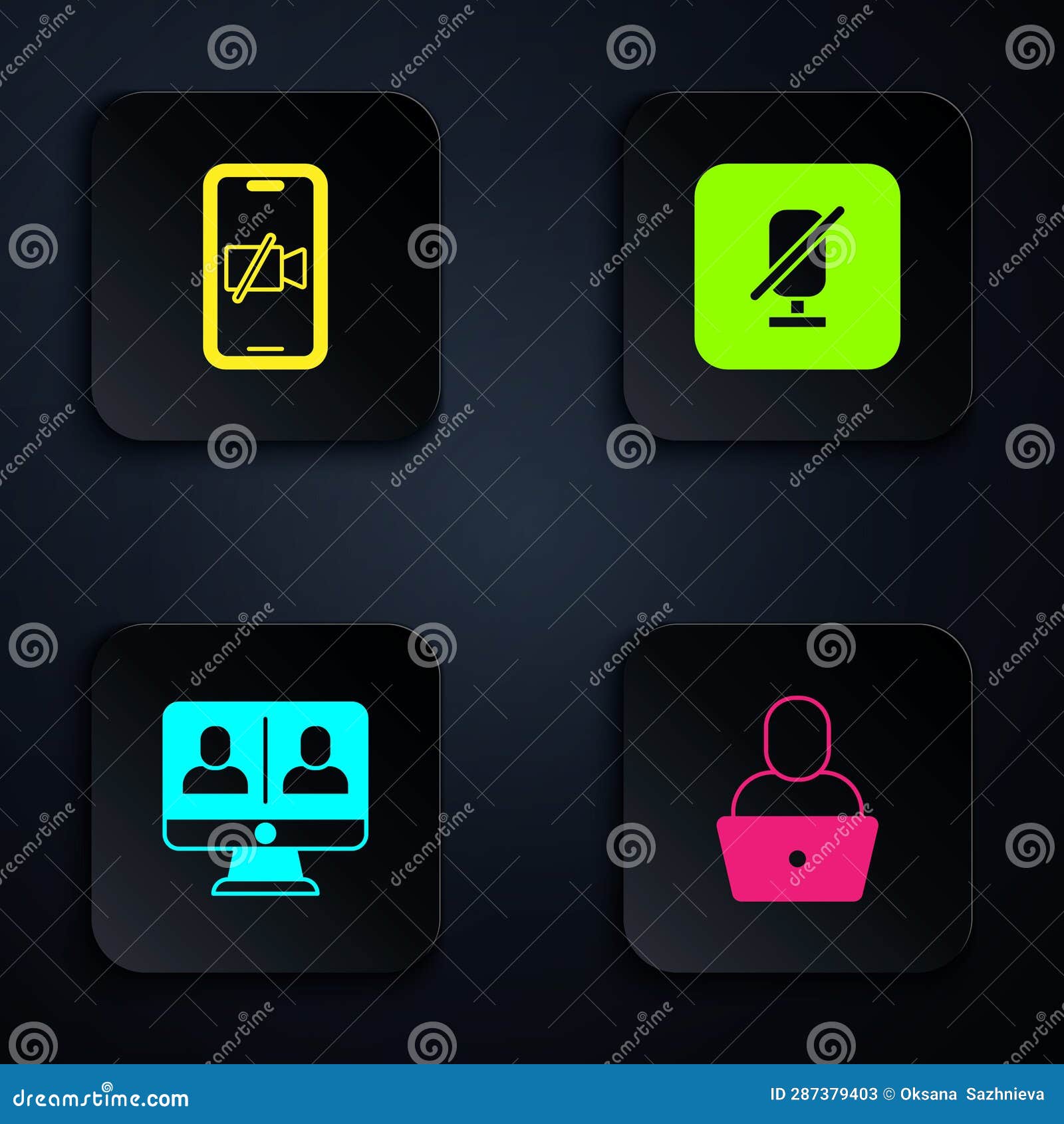 Set Freelancer, Video Camera Off on Mobile, Chat Conference and Mute ...