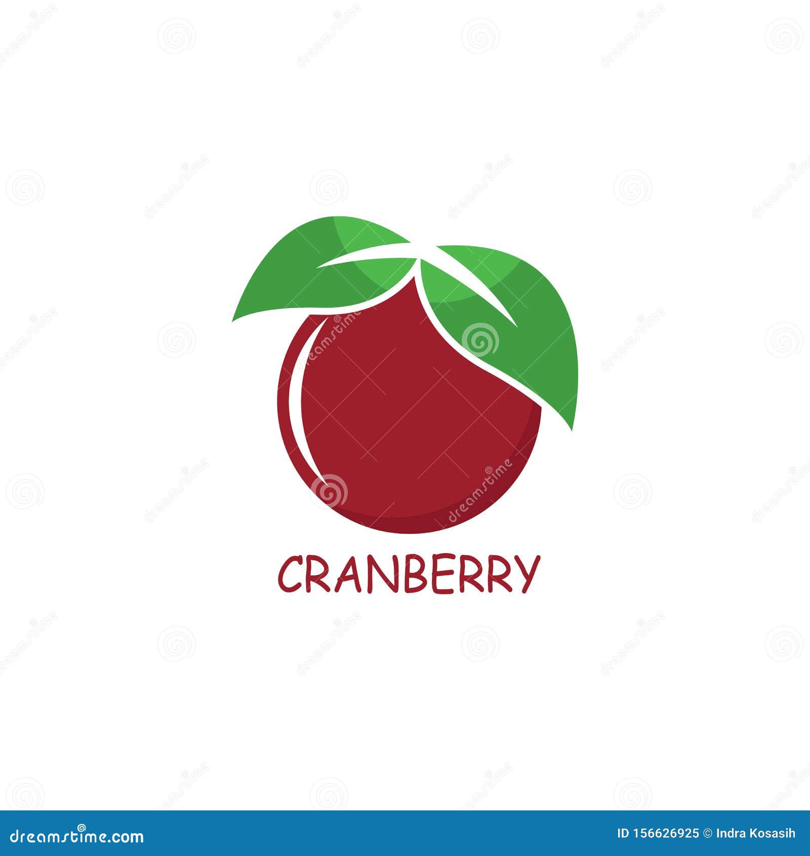 Cranberry Logo Template. Line Art Cartoon Vector | CartoonDealer.com ...