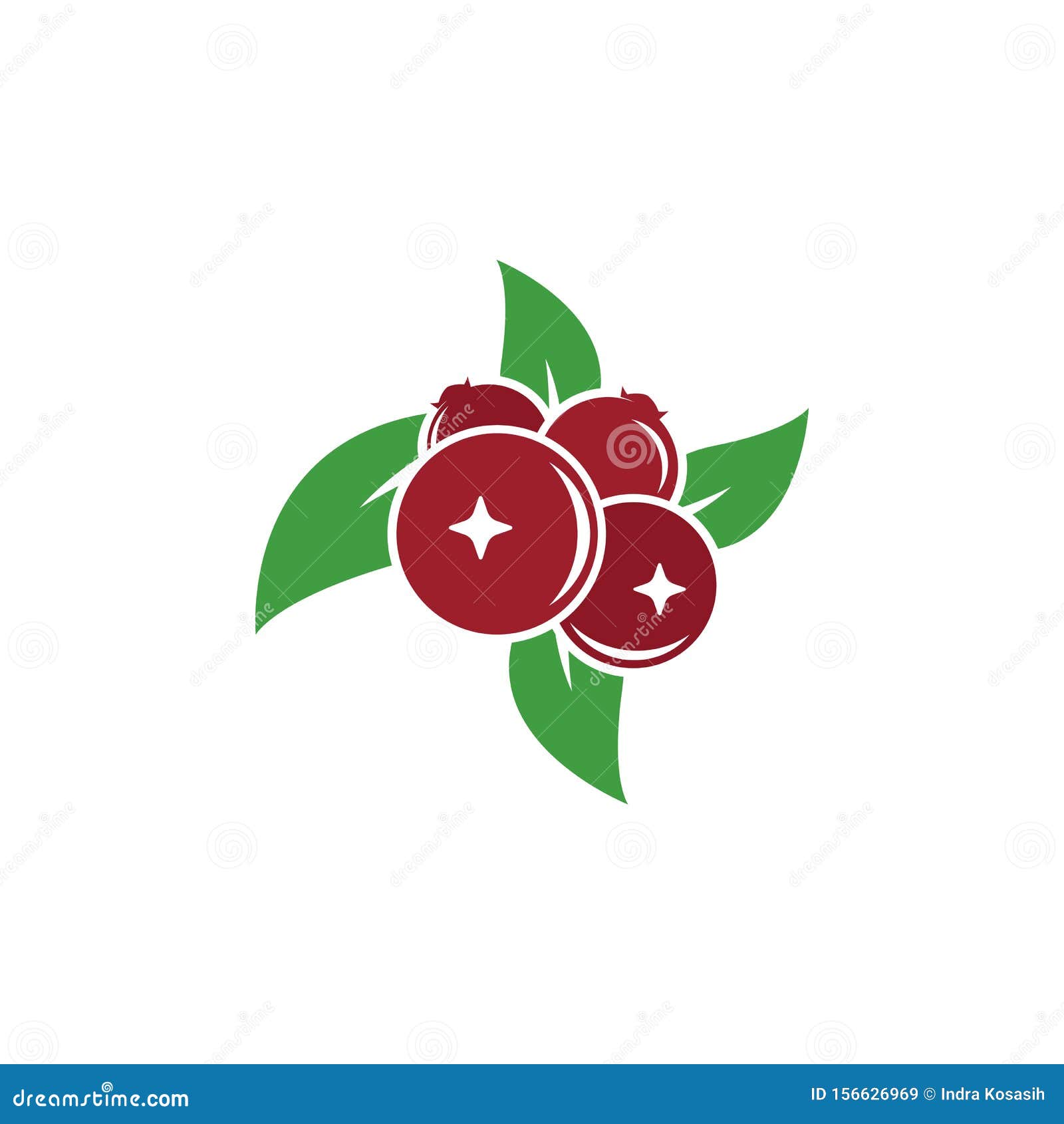 Set of Fresh Cranberry Logo Template Vector Icon Illustration Stock ...