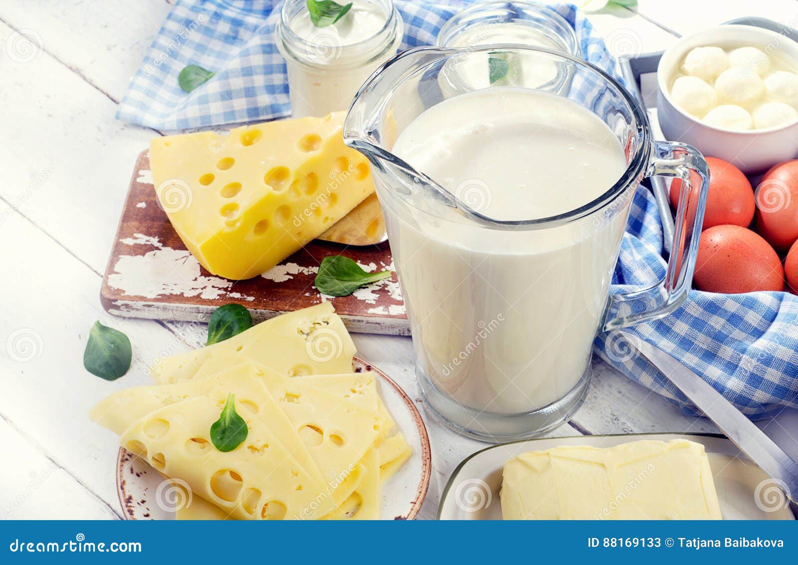 Set of Fresh Dairy Products Stock Image - Image of ingredient ...