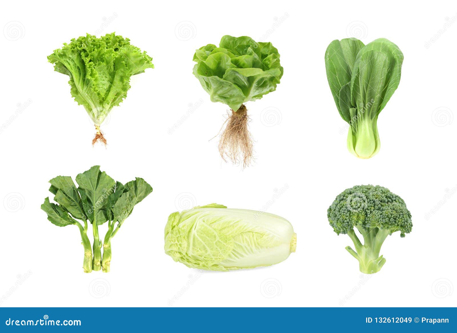 Set of Fresh Green Vegetables Isolated on White Background Stock Image ...