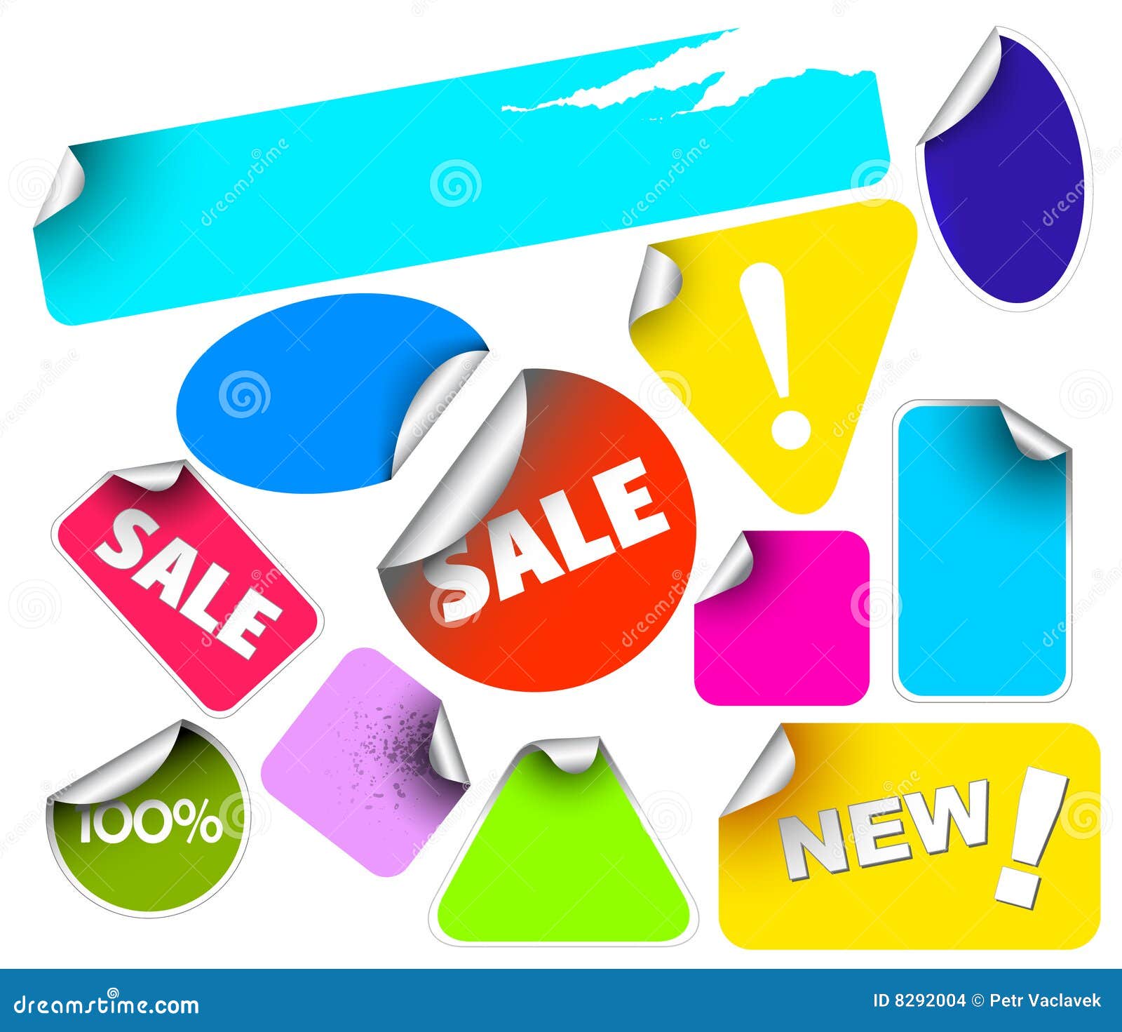 Set of fresh labels stock vector. Illustration of design - 8292004