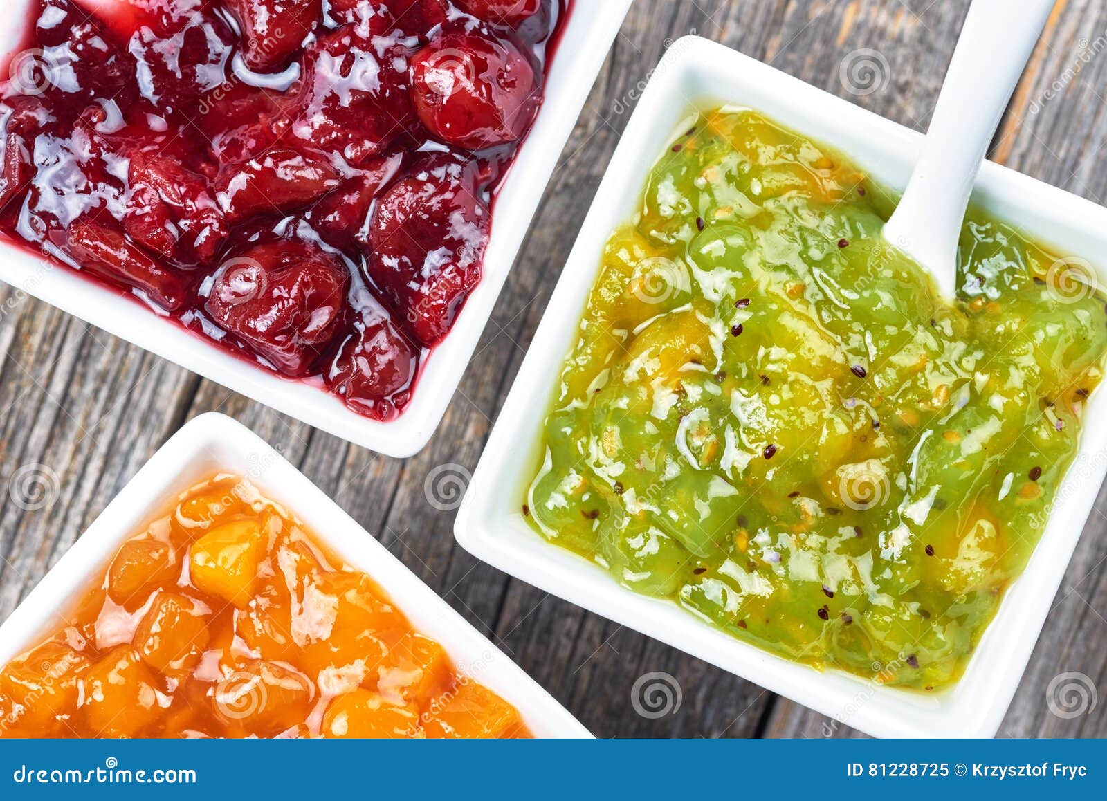 Set of fruit jams stock image. Image of harvest, autumn - 81228725