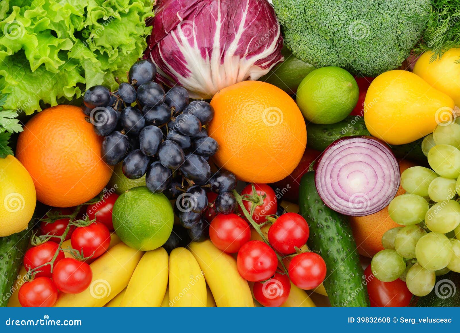 Set fruit and vegetable stock photo. Image of fruits - 39832608