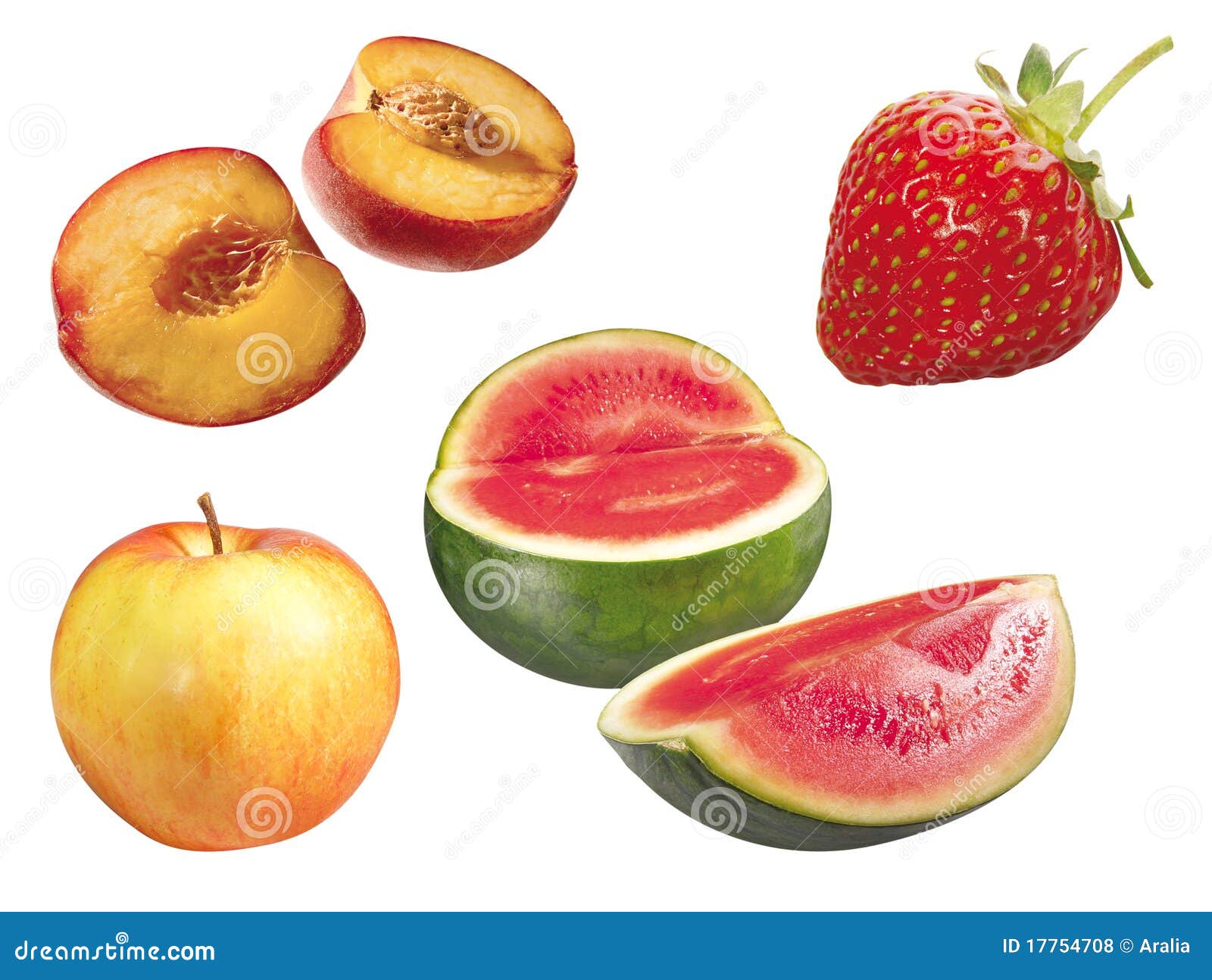Set of fruits stock photo. Image of peach, healthy, foods - 17754708