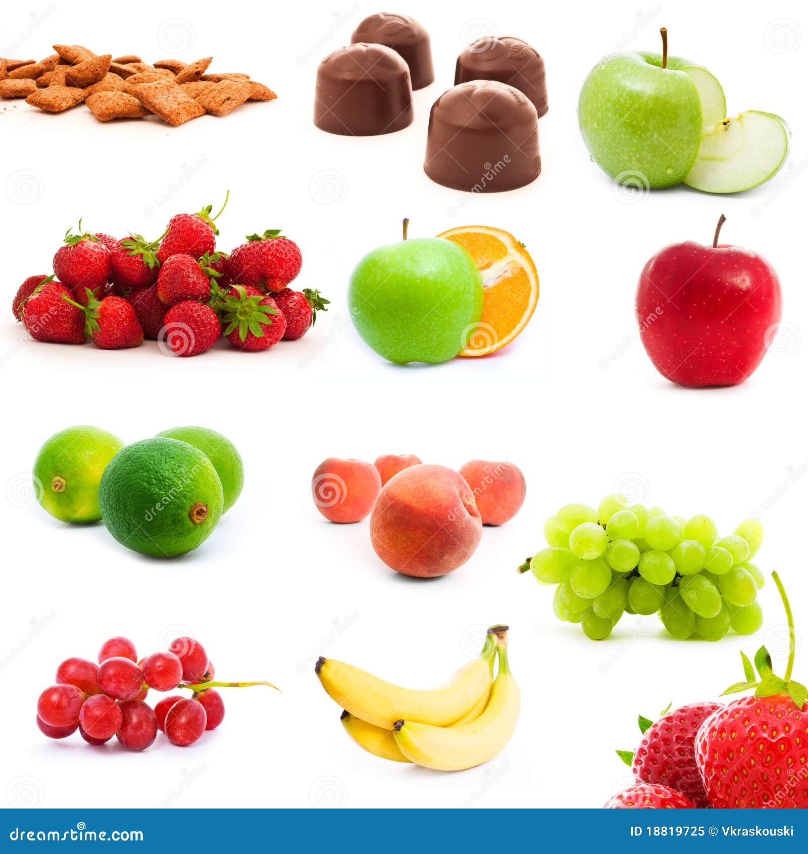 Set of Fruits and Vegetables Stock Image - Image of delicious ...