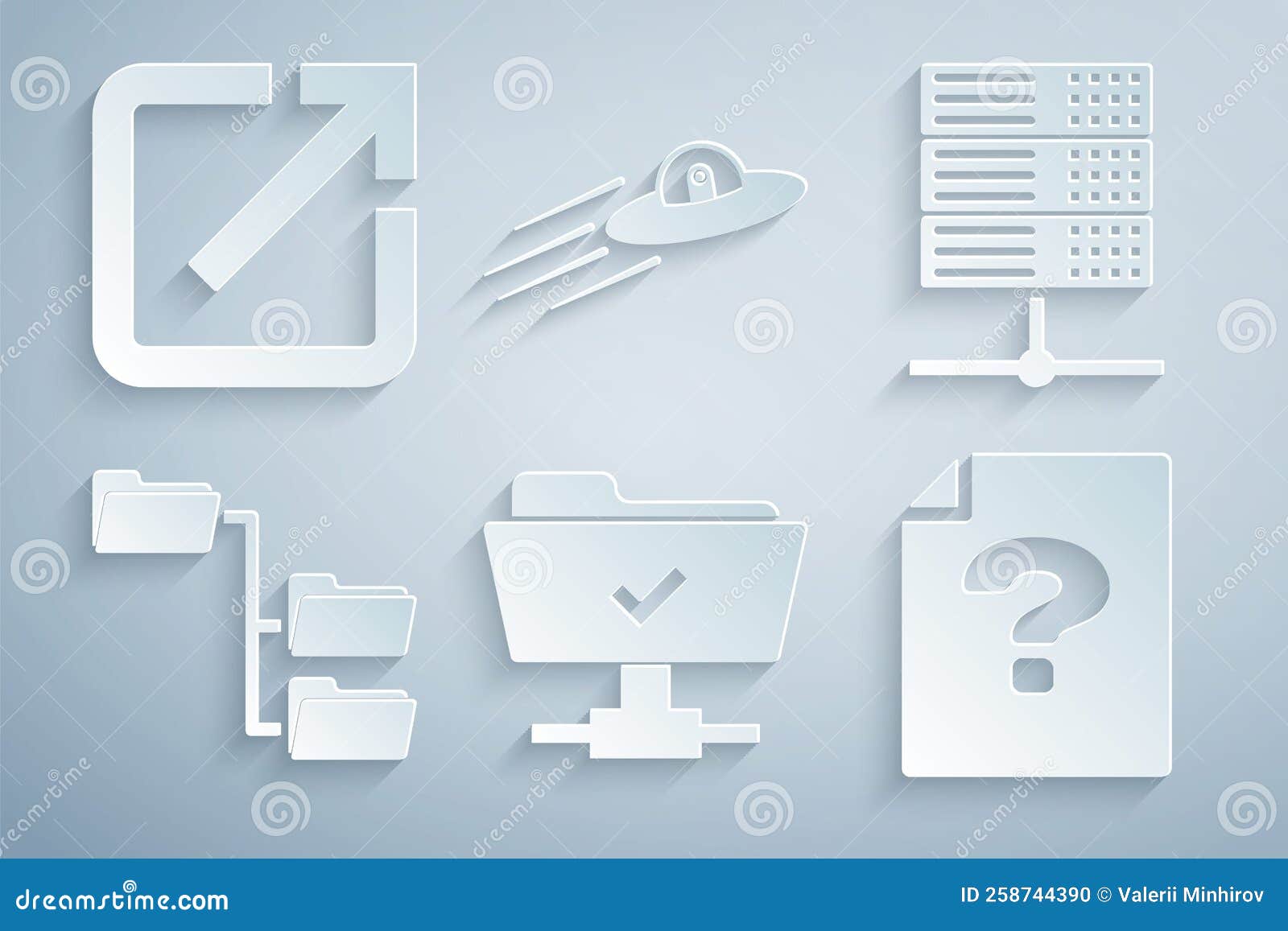 Set FTP Operation Successful, Server, Data, Web Hosting, Folder Tree, Unknown Document, UFO ...
