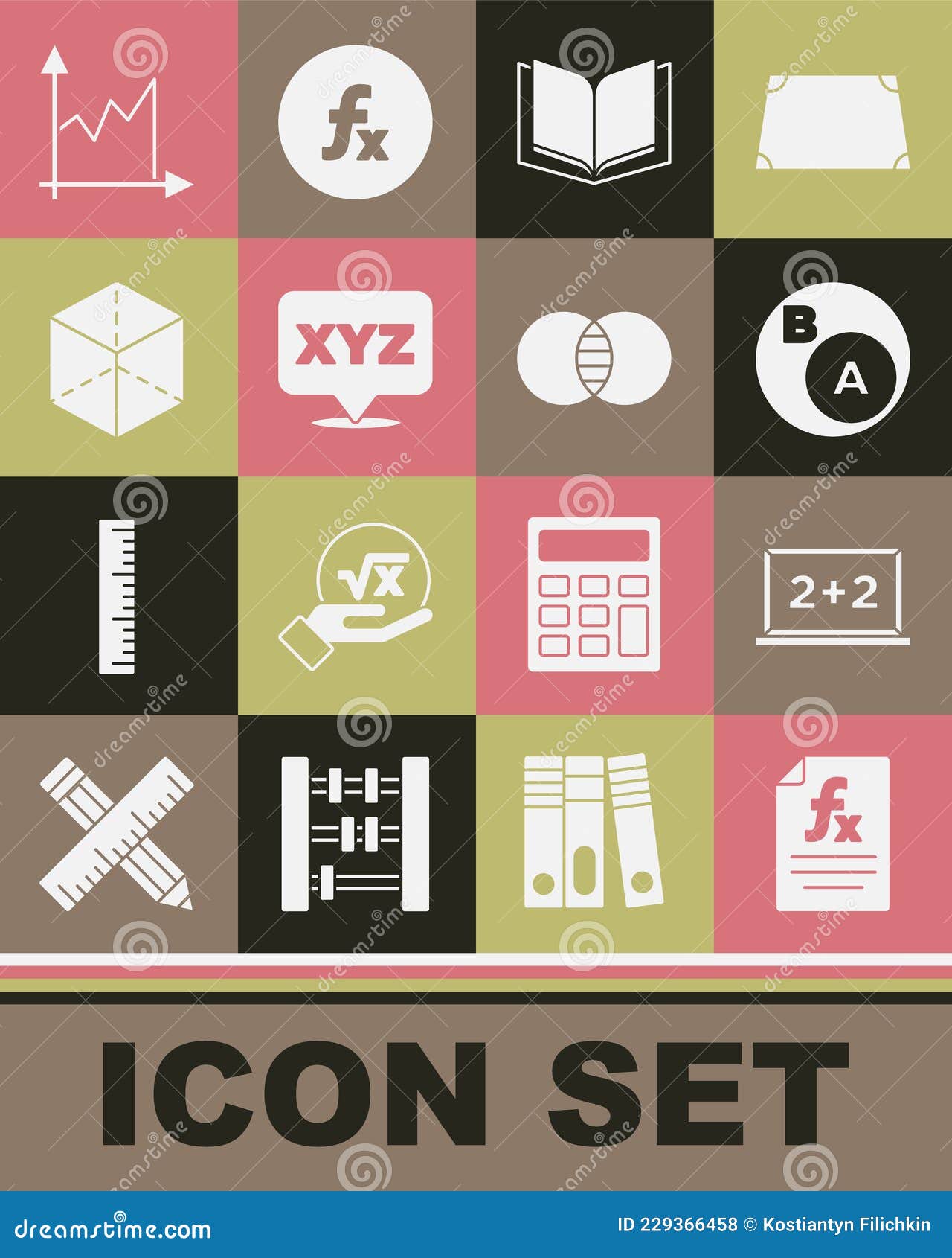 Set Function Mathematical Symbol, Chalkboard, Subsets, Math, is Subset of, Open Book, XYZ ...