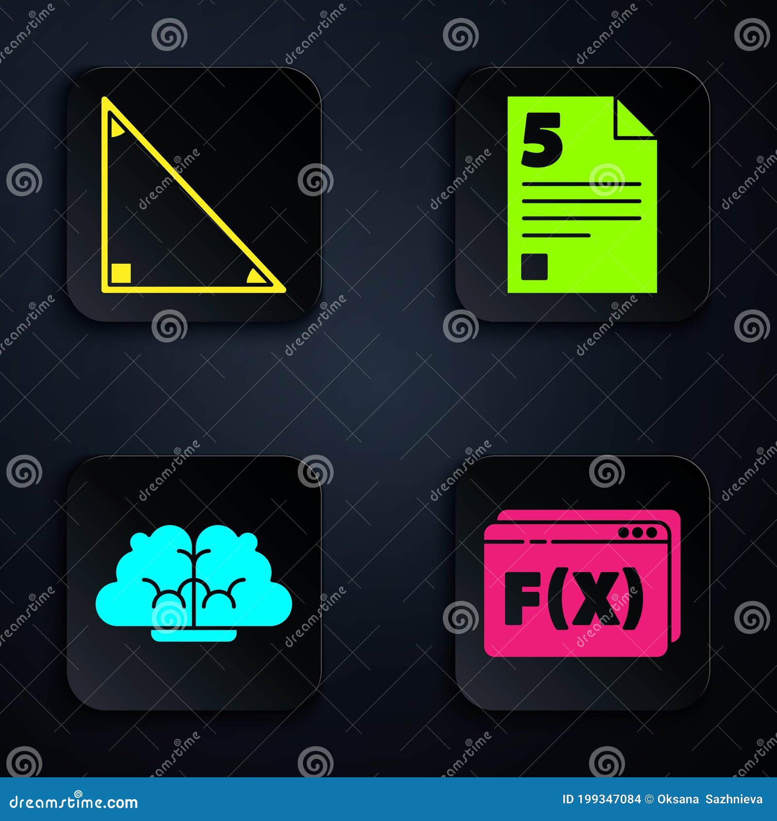 Set Function Mathematical Symbol, Triangle Math, Human Brain and Test ...