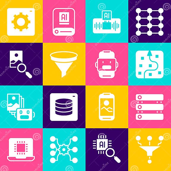 Set Funnel Or Filter Server Data Neural Network Artificial 
