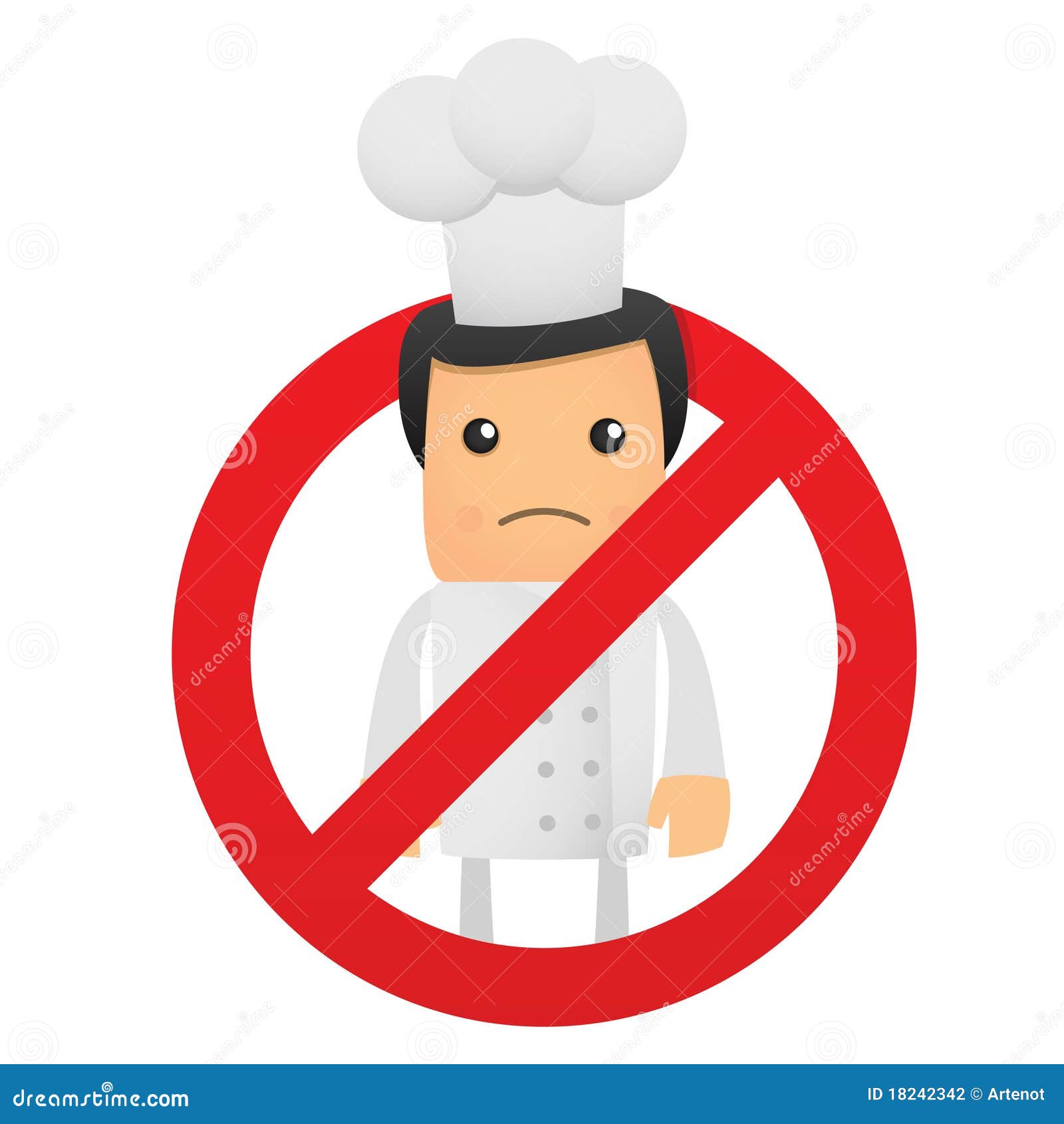 Set of funny cartoon chef stock vector. Illustration of concepts - 18242342