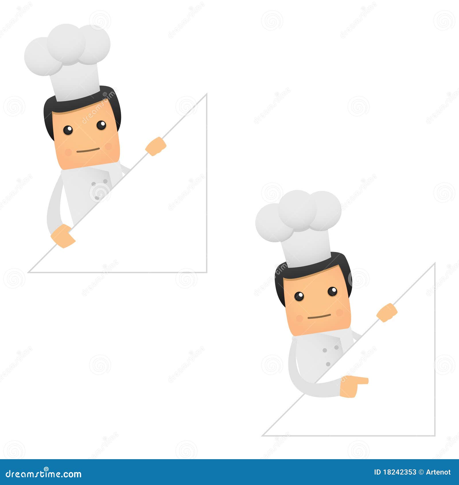 Set of funny cartoon chef stock vector. Illustration of creativity ...