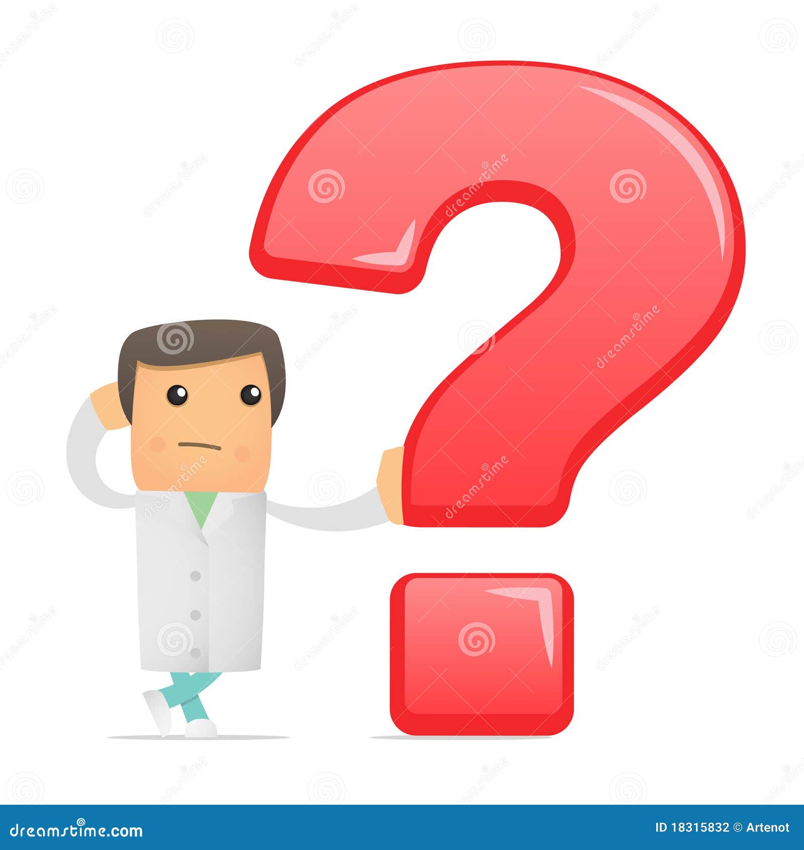 Set of Funny Cartoon Doctor Stock Vector - Illustration of practitioner ...