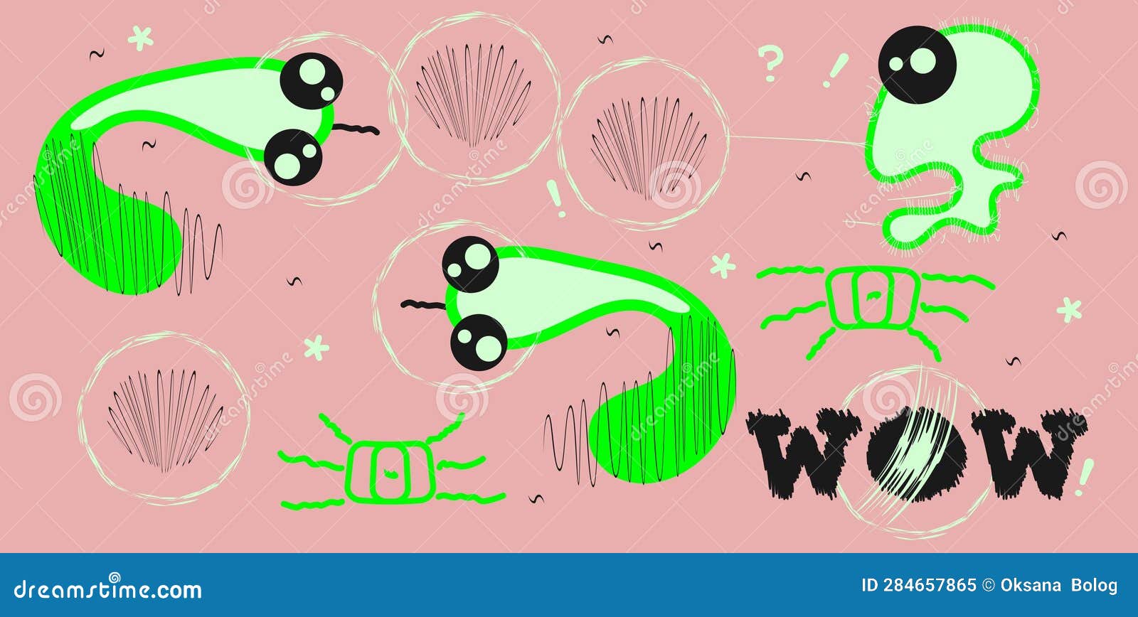 Snake Alien Inside A Techological Structure Royalty-Free Cartoon ...