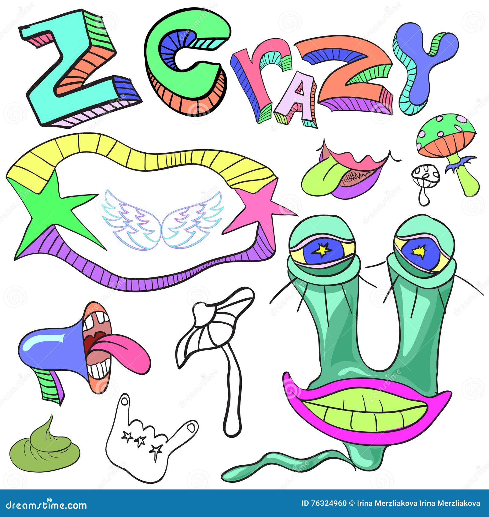 Real Crazy Fox. Cartoon Vector Image | CartoonDealer.com #86044177