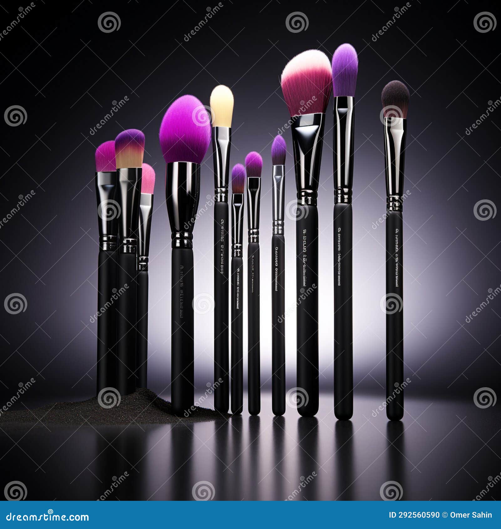 Set of Futuristic High-Tech Brushes and Applicators Stock Photo - Image ...