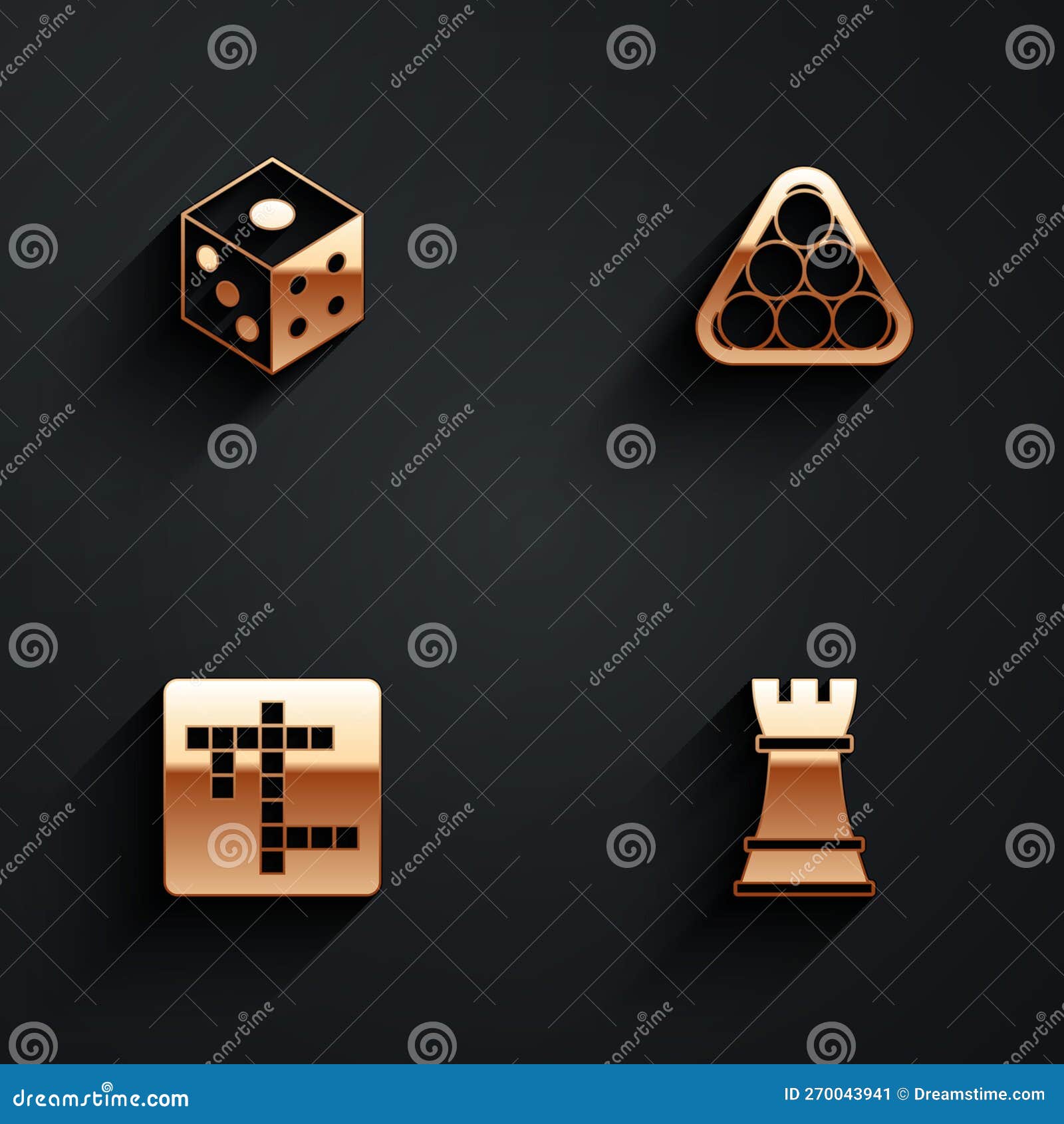 Set Game Dice, Billiard Balls in Triangle, Crossword and Chess Icon ... Set Game Dice, Billiard Balls in Triangle, Crossword and Chess Icon ...