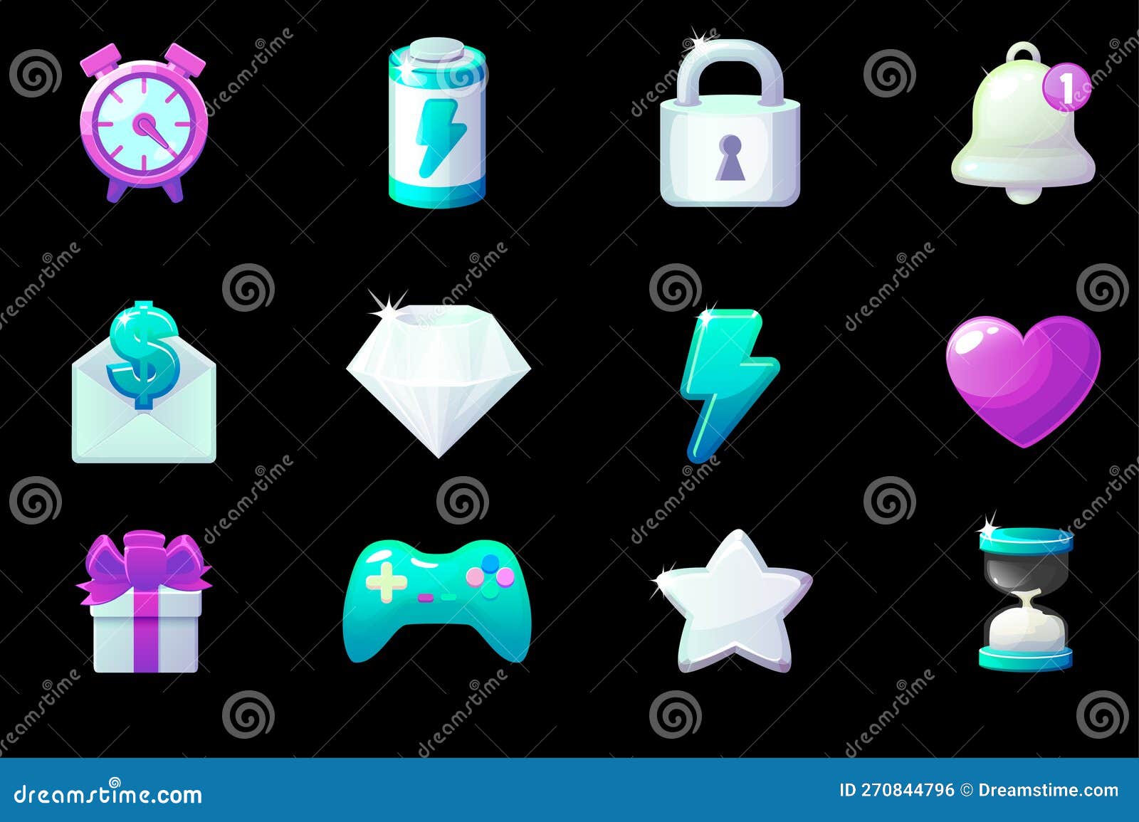 Set of Game Icons for UI. GUI Elements Stock Vector - Illustration of ... Set of Game Icons for UI. GUI Elements Stock Vector - Illustration of ...