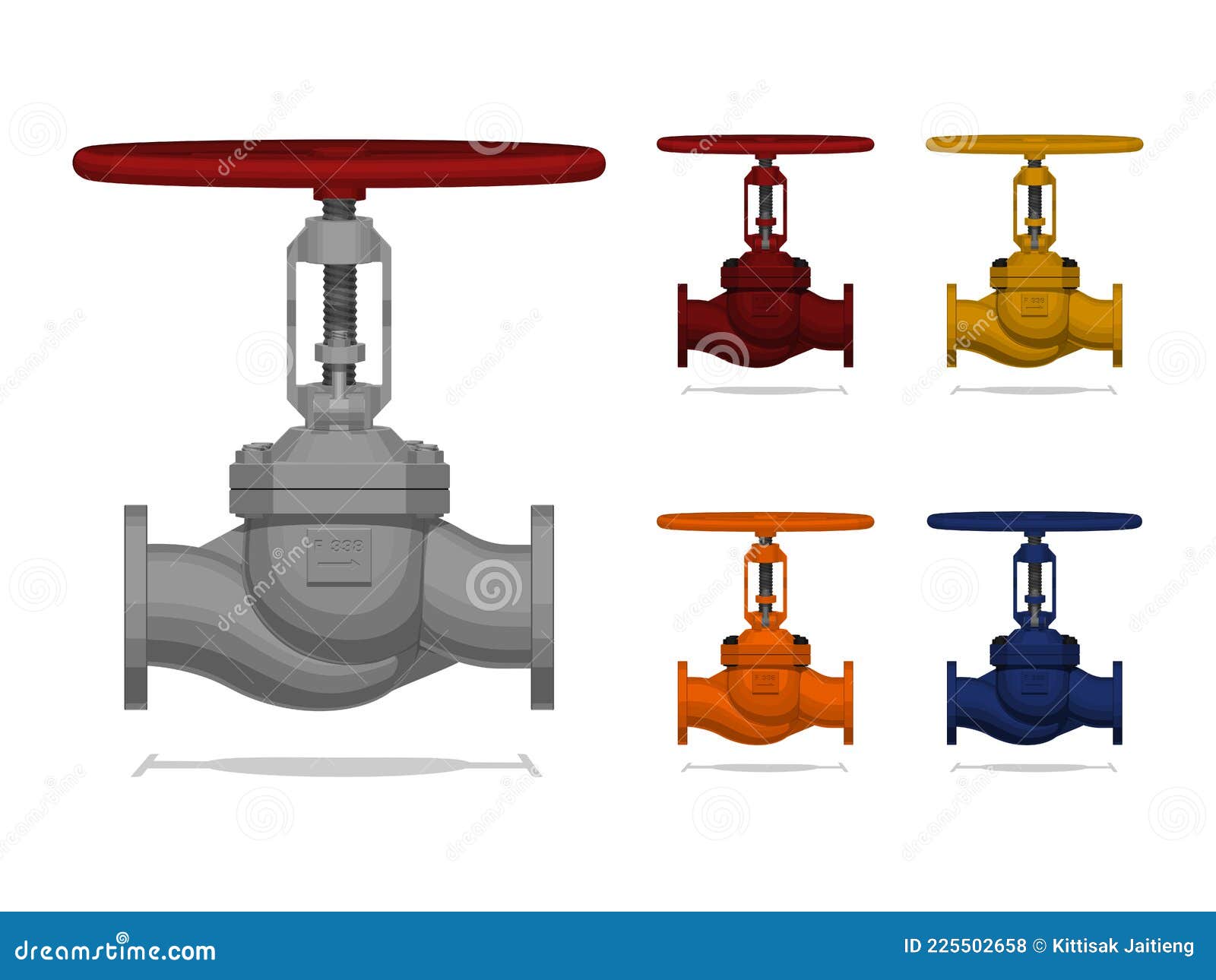 Gate Valve Of Gas Pipeline Vector Illustration | CartoonDealer.com ...