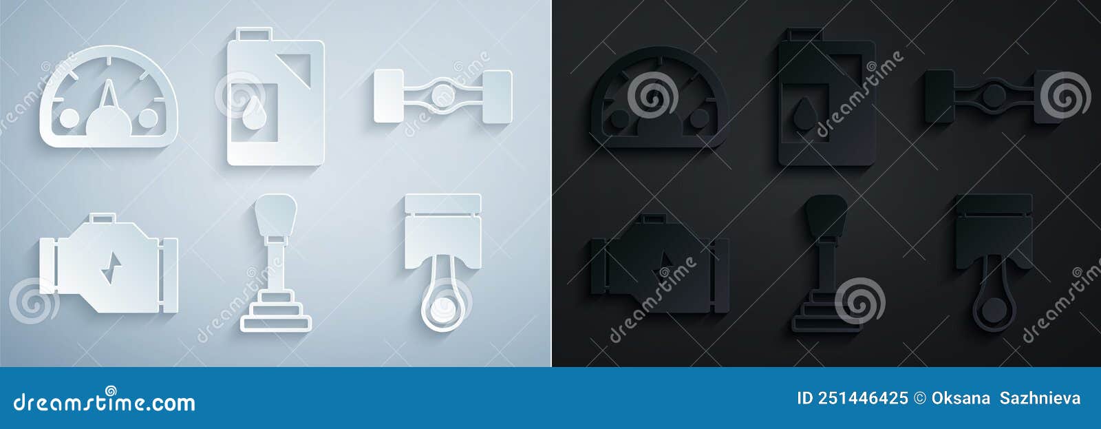 Set Gear Shifter, Chassis Car, Check Engine, Engine Piston, Canister ... Set Gear Shifter, Chassis Car, Check Engine, Engine Piston, Canister ...