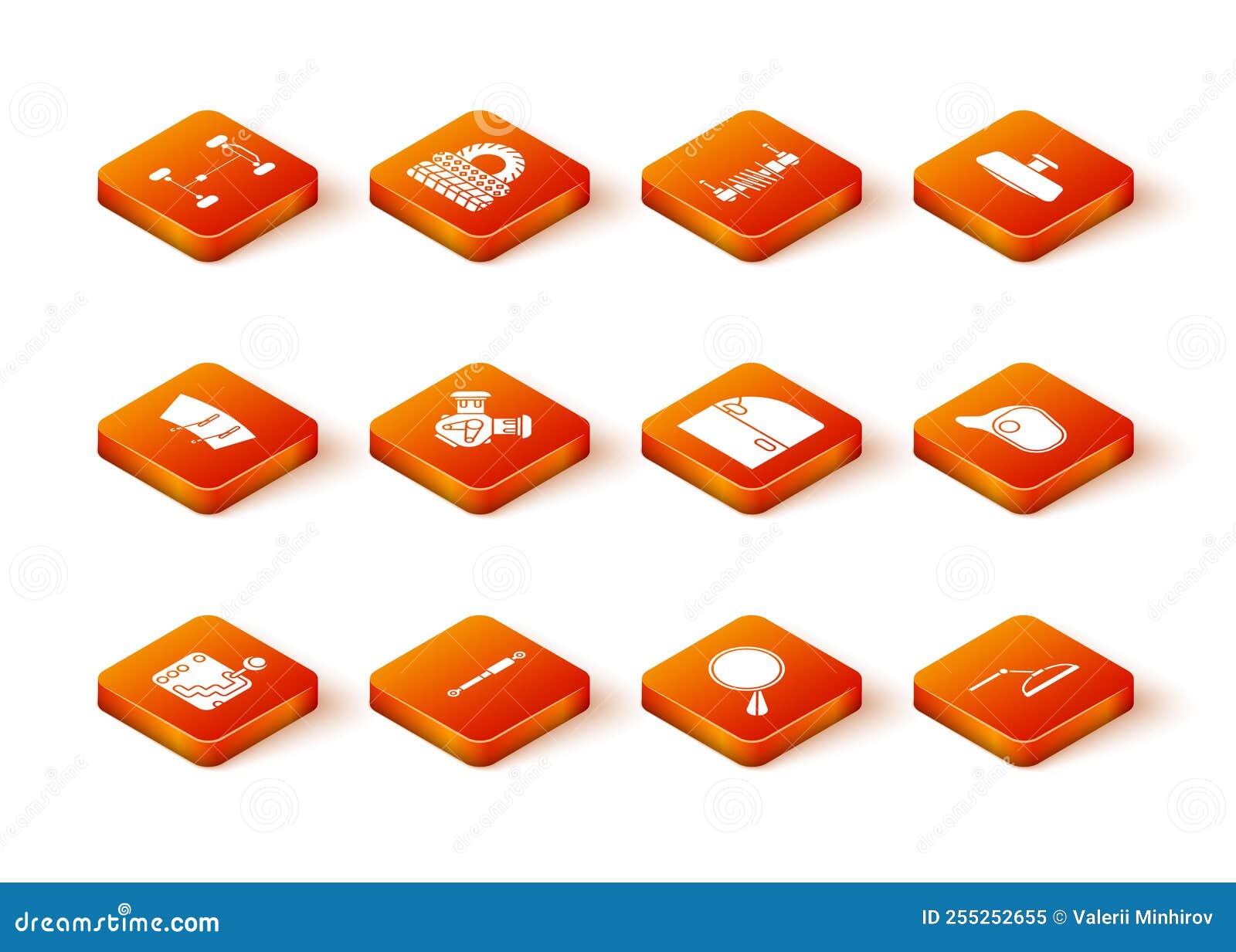 Set Gear Shifter, Shock Absorber, Windscreen Wiper, Car Engine, Mirror ...