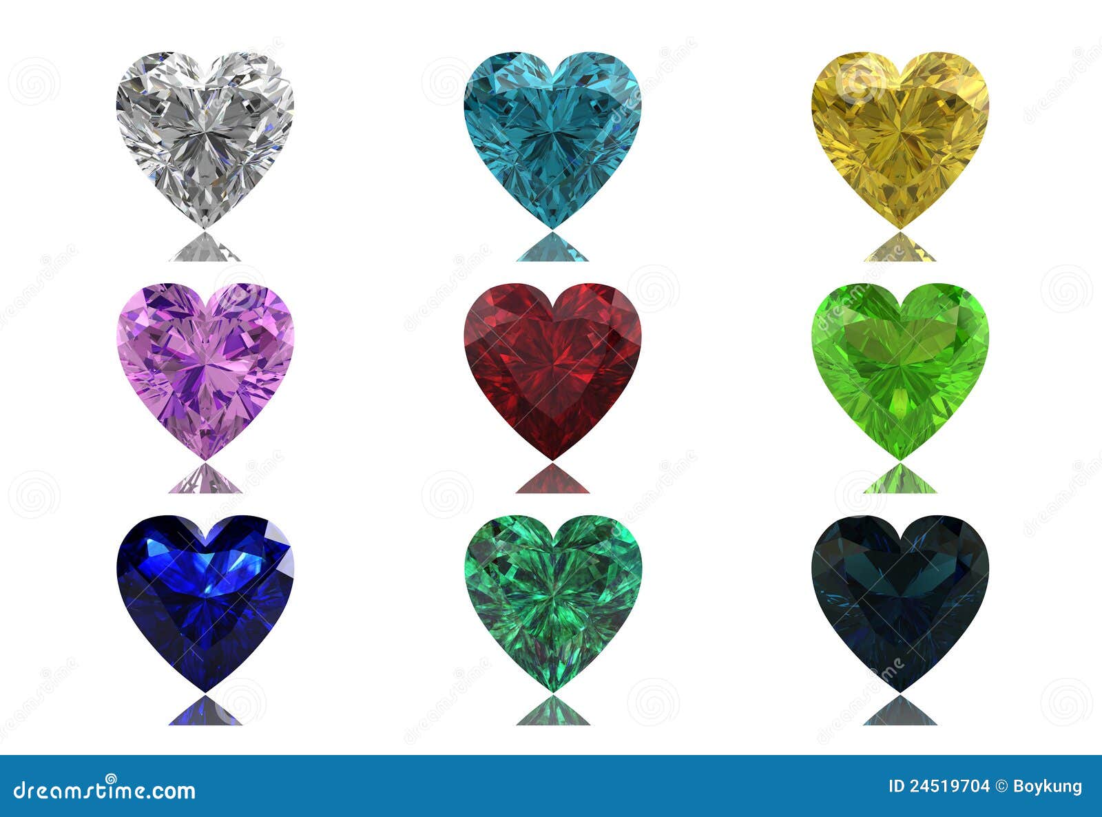 Set of gems stock illustration. Illustration of gemstone - 24519704