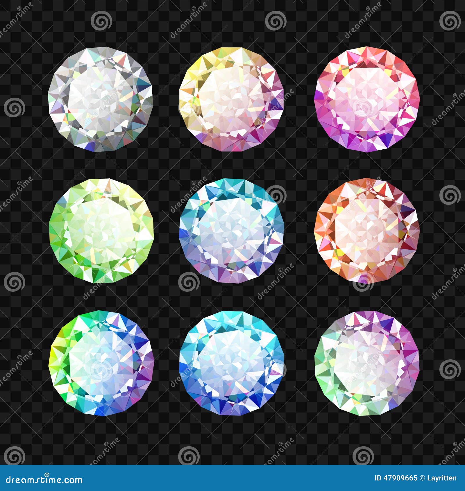Set of gems. Diamond set stock vector. Illustration of emerald - 47909665