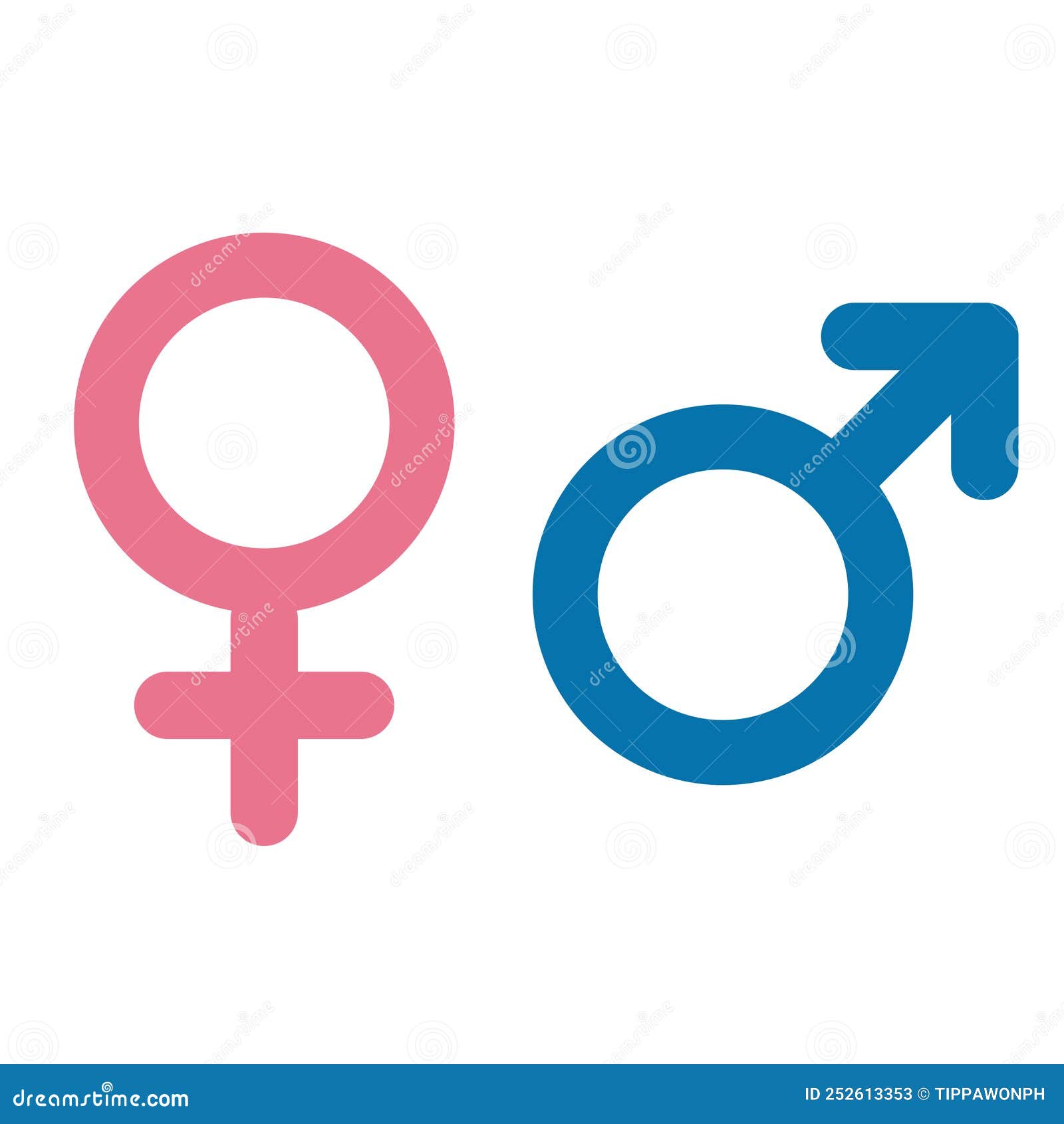 Set of Gender Symbols Including Neutral Icon. Stock Illustration ...