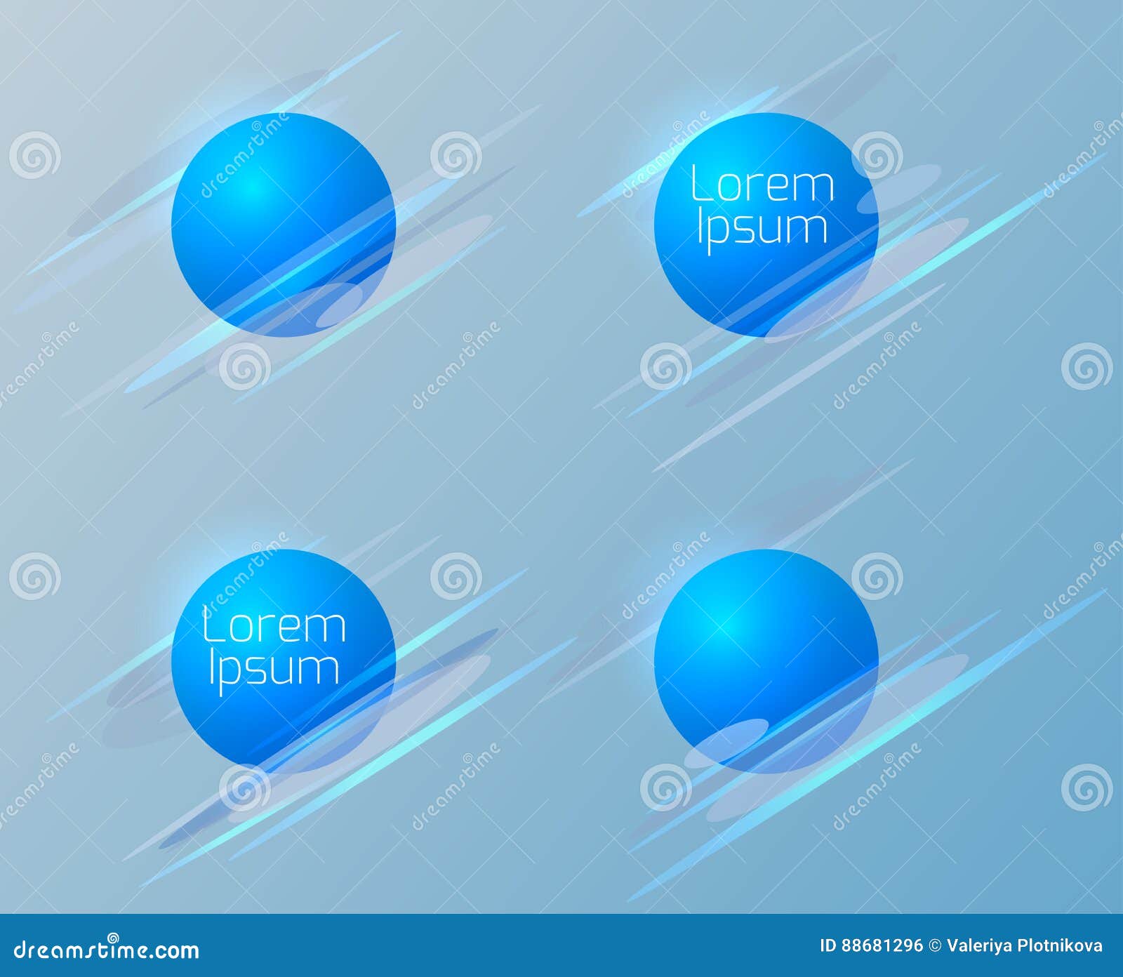 Set of Geometric Circular Banners. Stock Vector - Illustration of ...