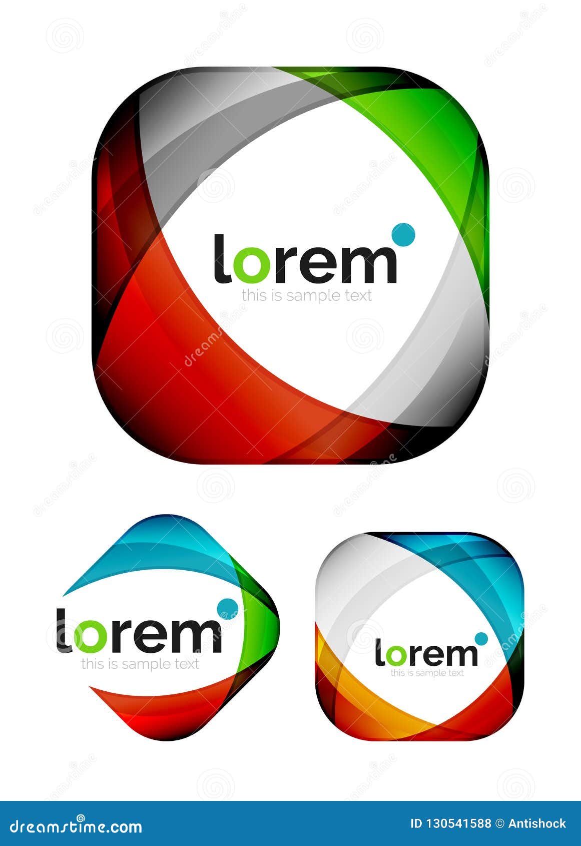 Set of Geometric Convergence Vector Icons Stock Vector - Illustration ...