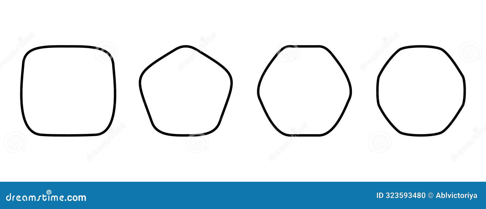 Square Pentagon And Hexagon Infographic Chart Part Four, Part Five And ...