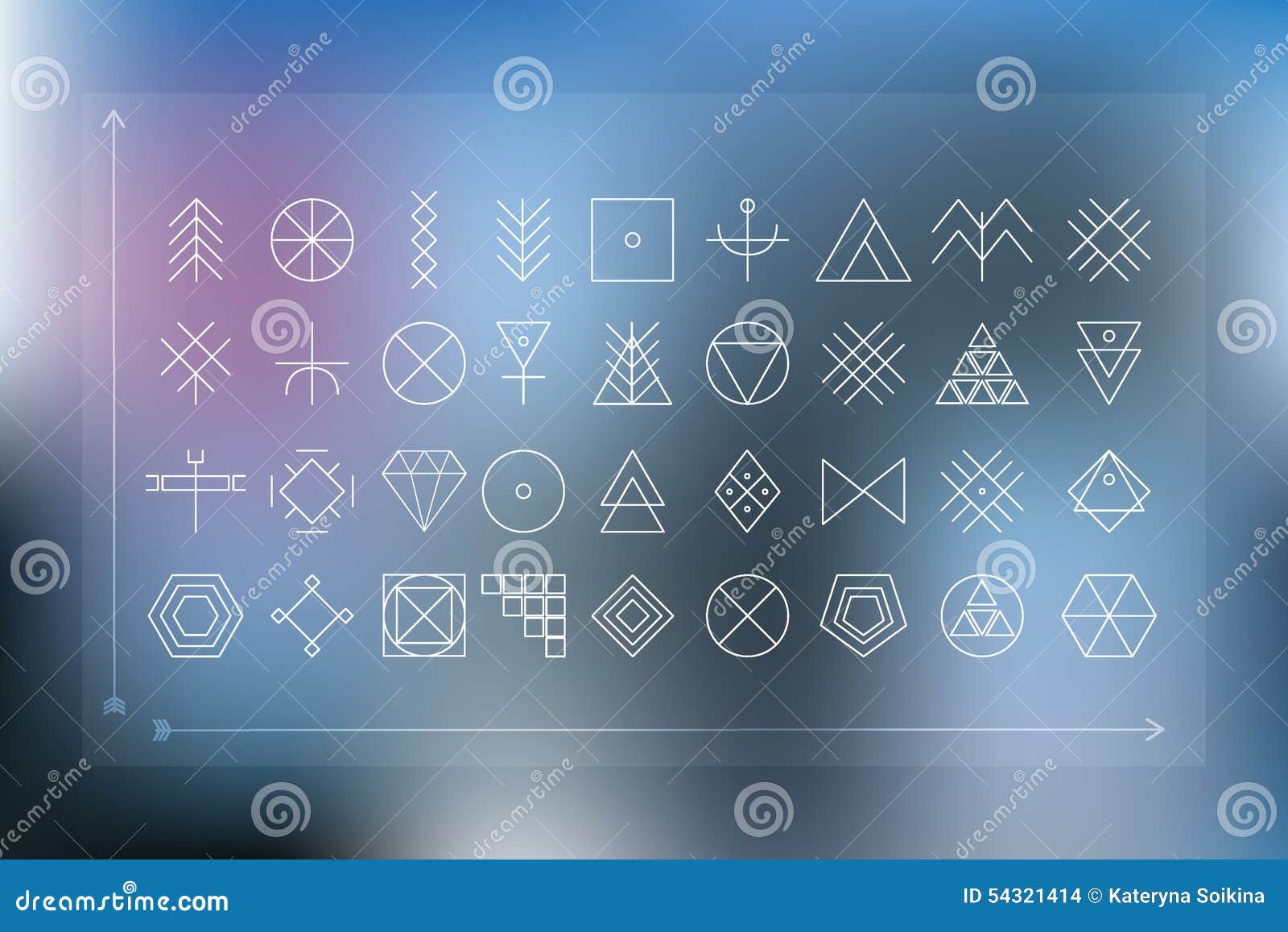 Set of Geometric Hipster Shapes Stock Vector - Illustration of business ...