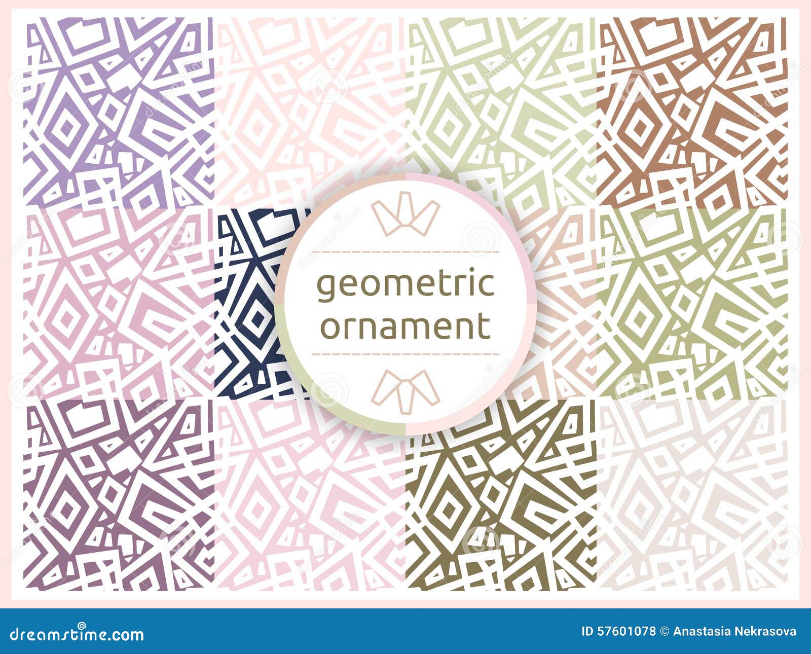 Set Gentle Seamless Patterns Stock Illustrations – 459 Set Gentle ...