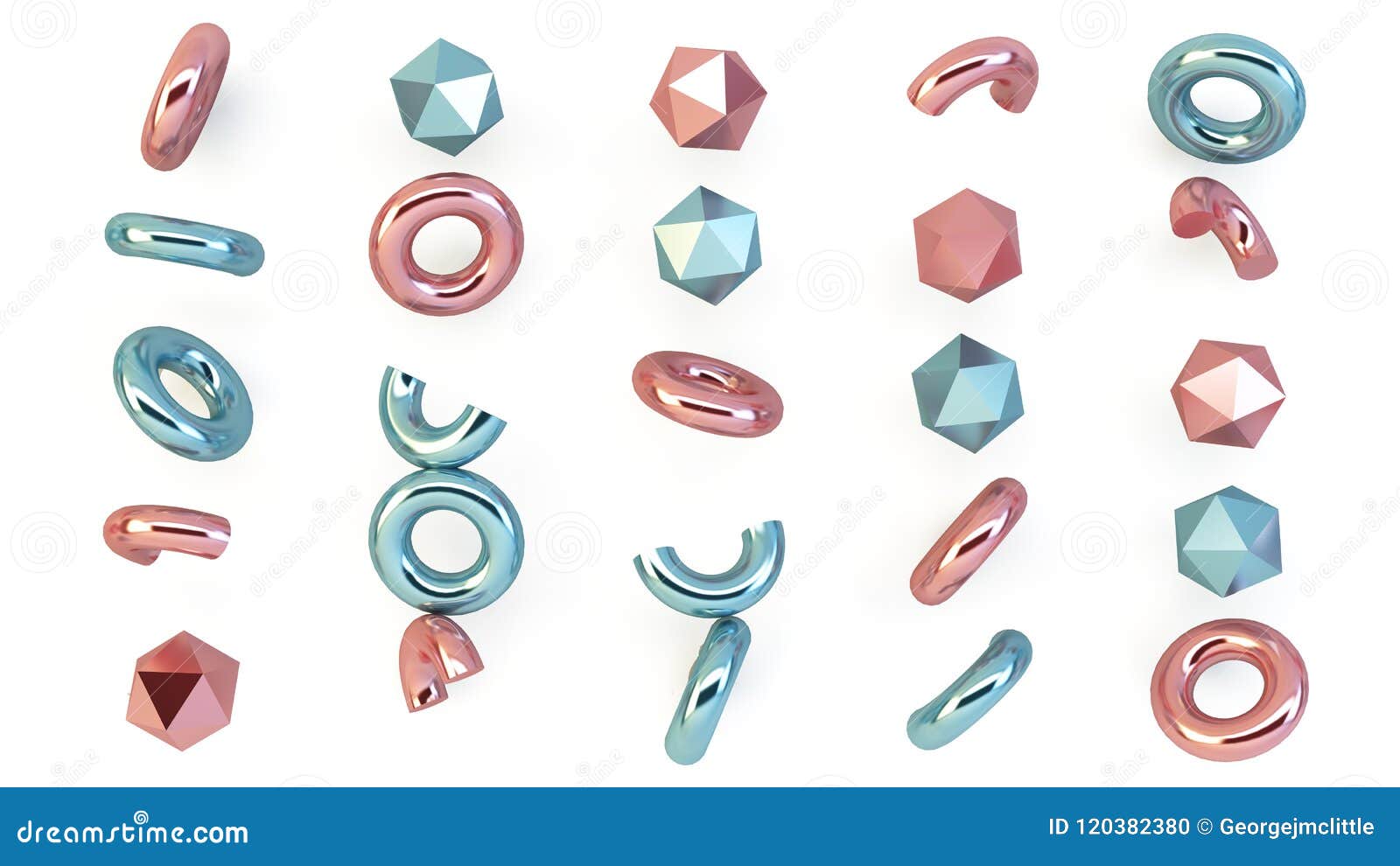 Set of Geometric Primitives Isolated Stock Illustration - Illustration ...