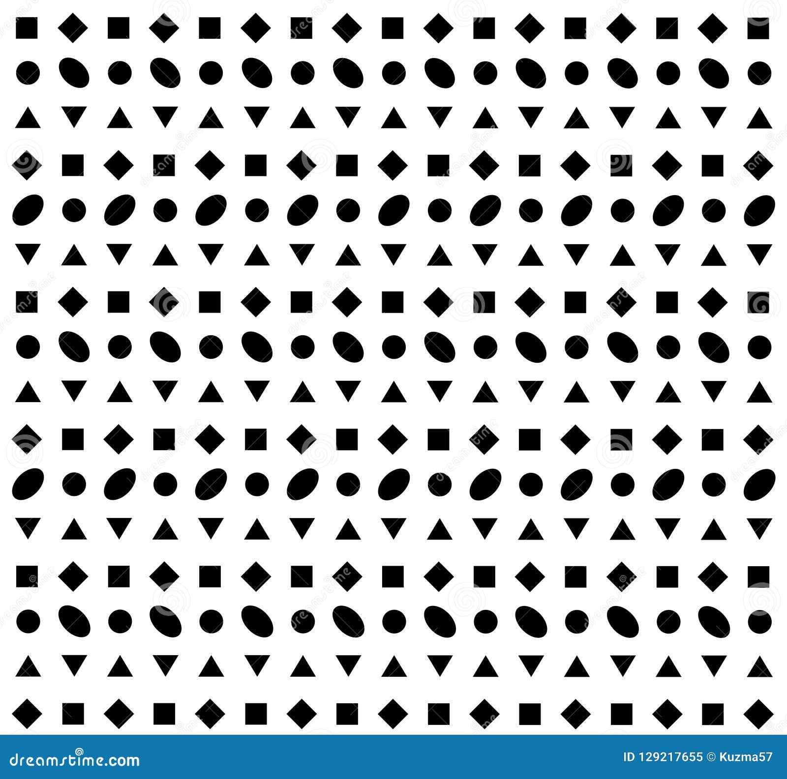 Set of Geometric Shapes at Different Angles of Rotation Stock Vector ...