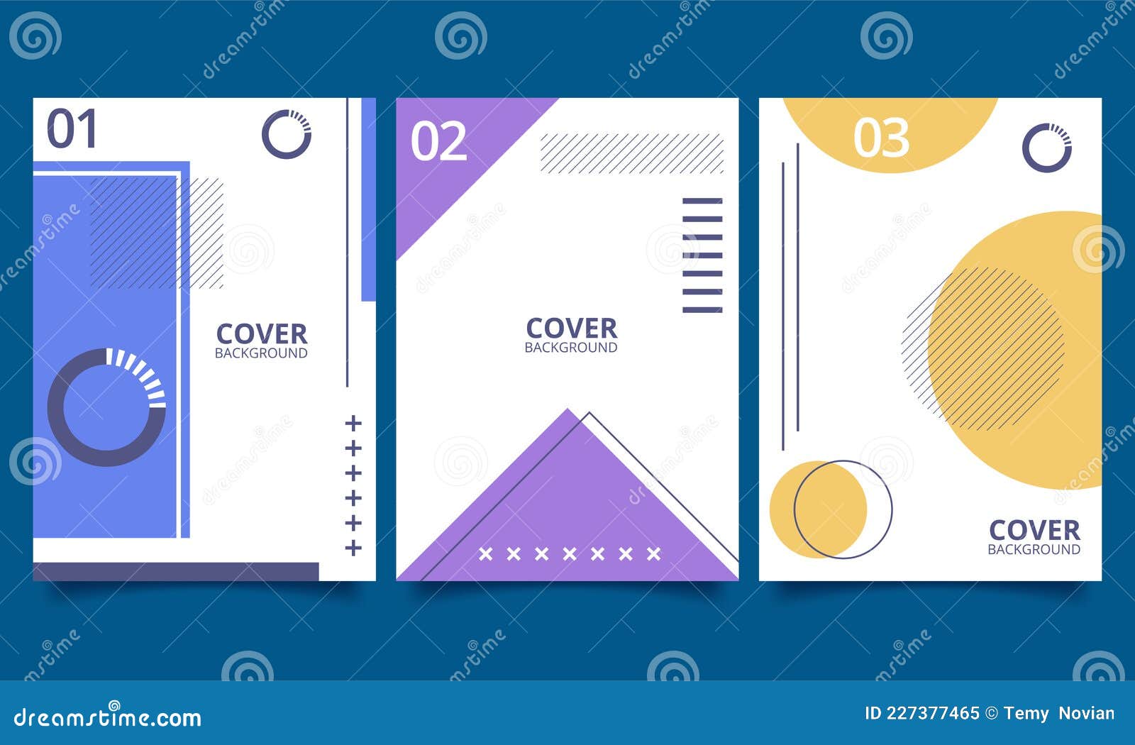 Set of Geometry Poster Design Stock Vector - Illustration of elements ...