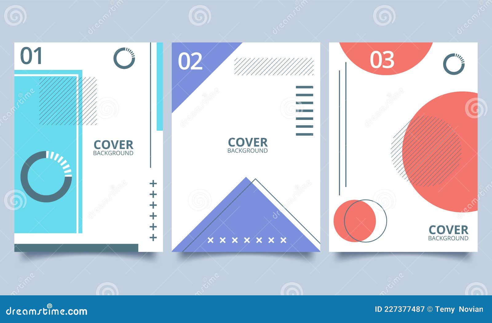 Set of Geometry Poster Design Stock Vector - Illustration of brochure ...