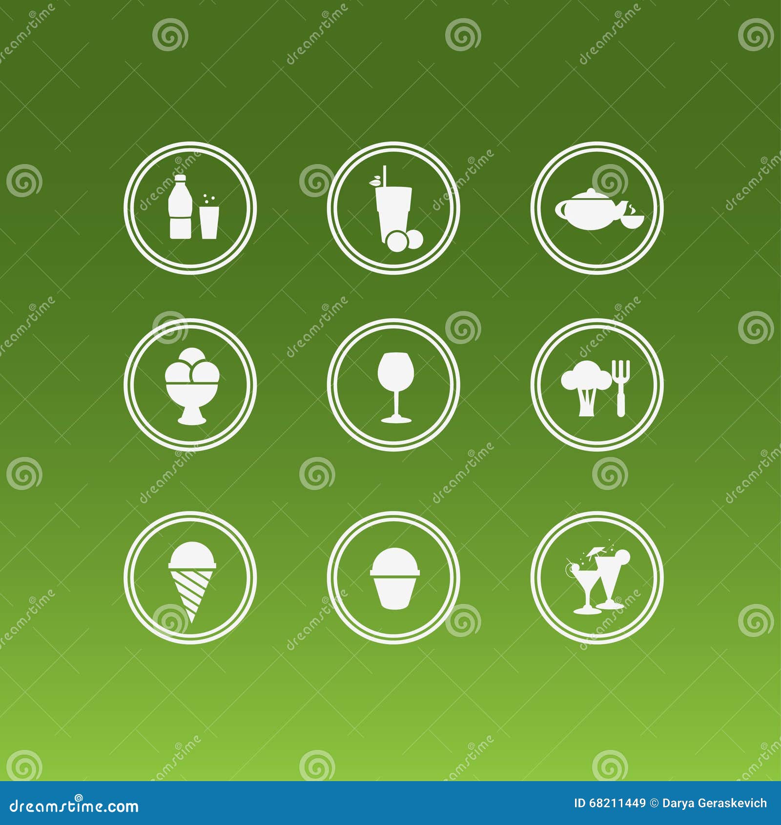 Set of ghost food buttons stock vector. Illustration of icon - 68211449