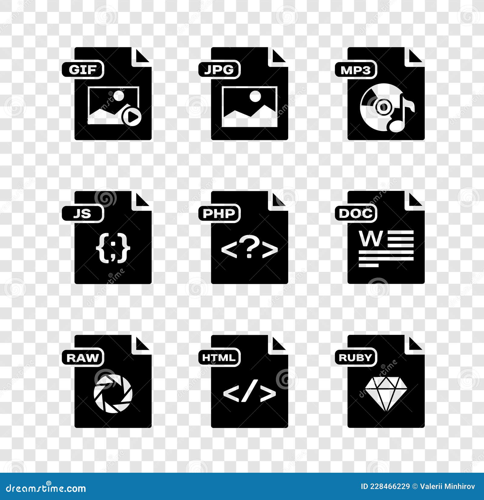 Set GIF File Document, JPG, MP3, RAW, HTML, RUBY, JS and PHP Icon ... Set GIF File Document, JPG, MP3, RAW, HTML, RUBY, JS and PHP Icon ...
