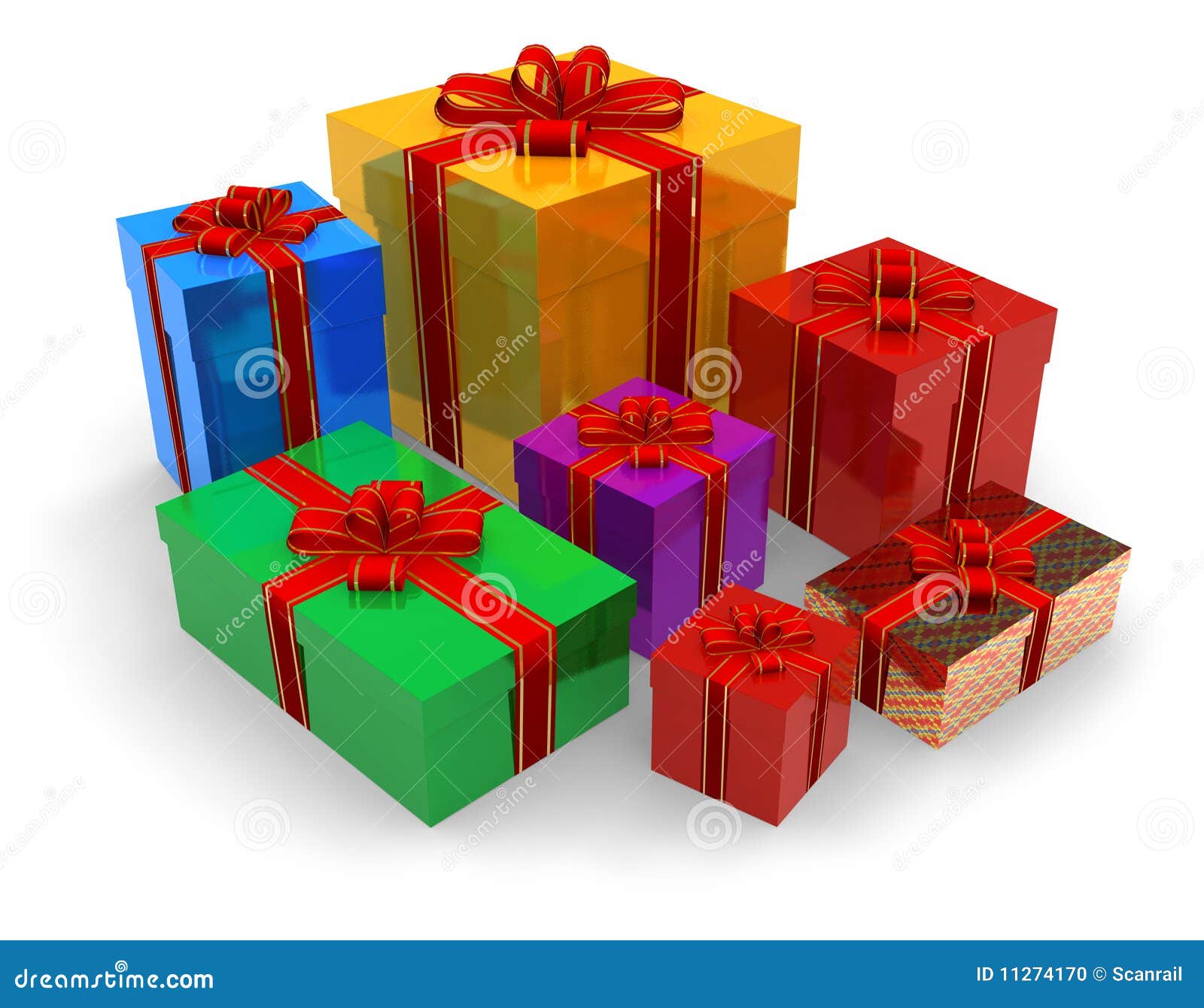 Set of gift boxes stock illustration. Illustration of graphic - 11274170