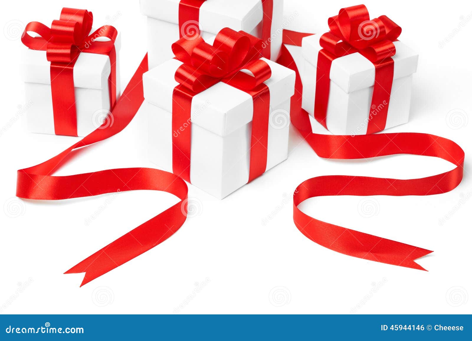 Set of Gift Boxes with a Tape Stock Photo - Image of color, packaging ...