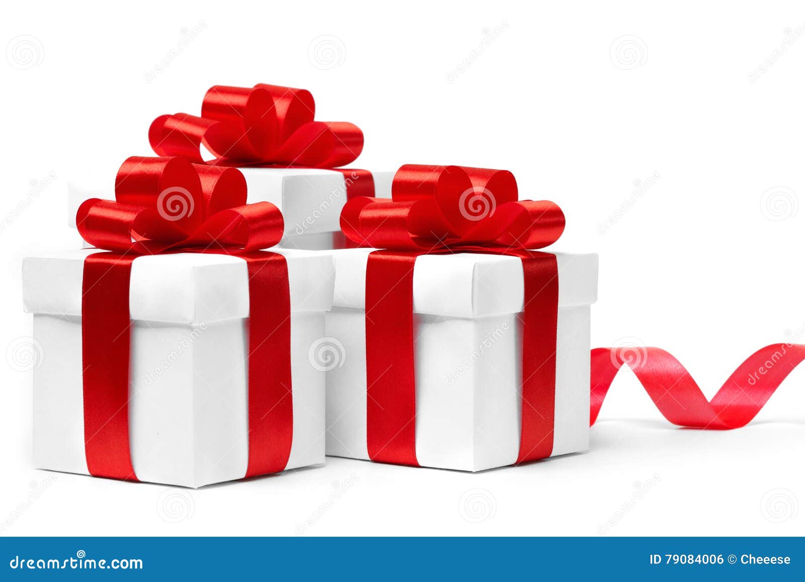 Set of Gift Boxes with a Tape Stock Photo - Image of design, object ...