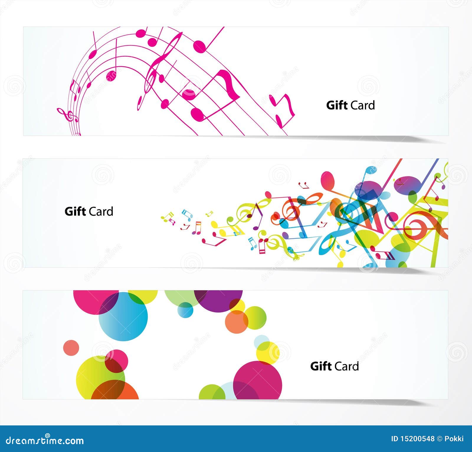 Set of Gift Cards or Banners. Stock Vector - Illustration of abstract ...