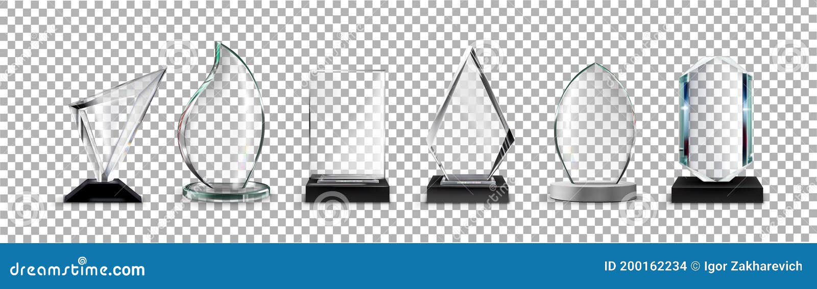 Set Glass Awards Transparent Background Stock Illustrations – 136 Set ...