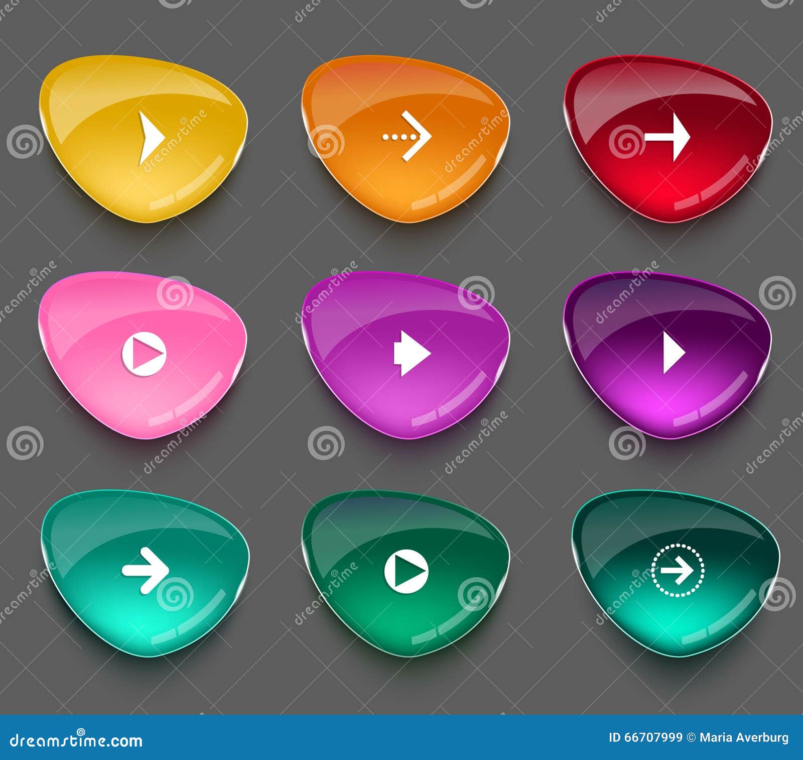 Set of Glass Banners for Your Design. Stock Illustration - Illustration ...