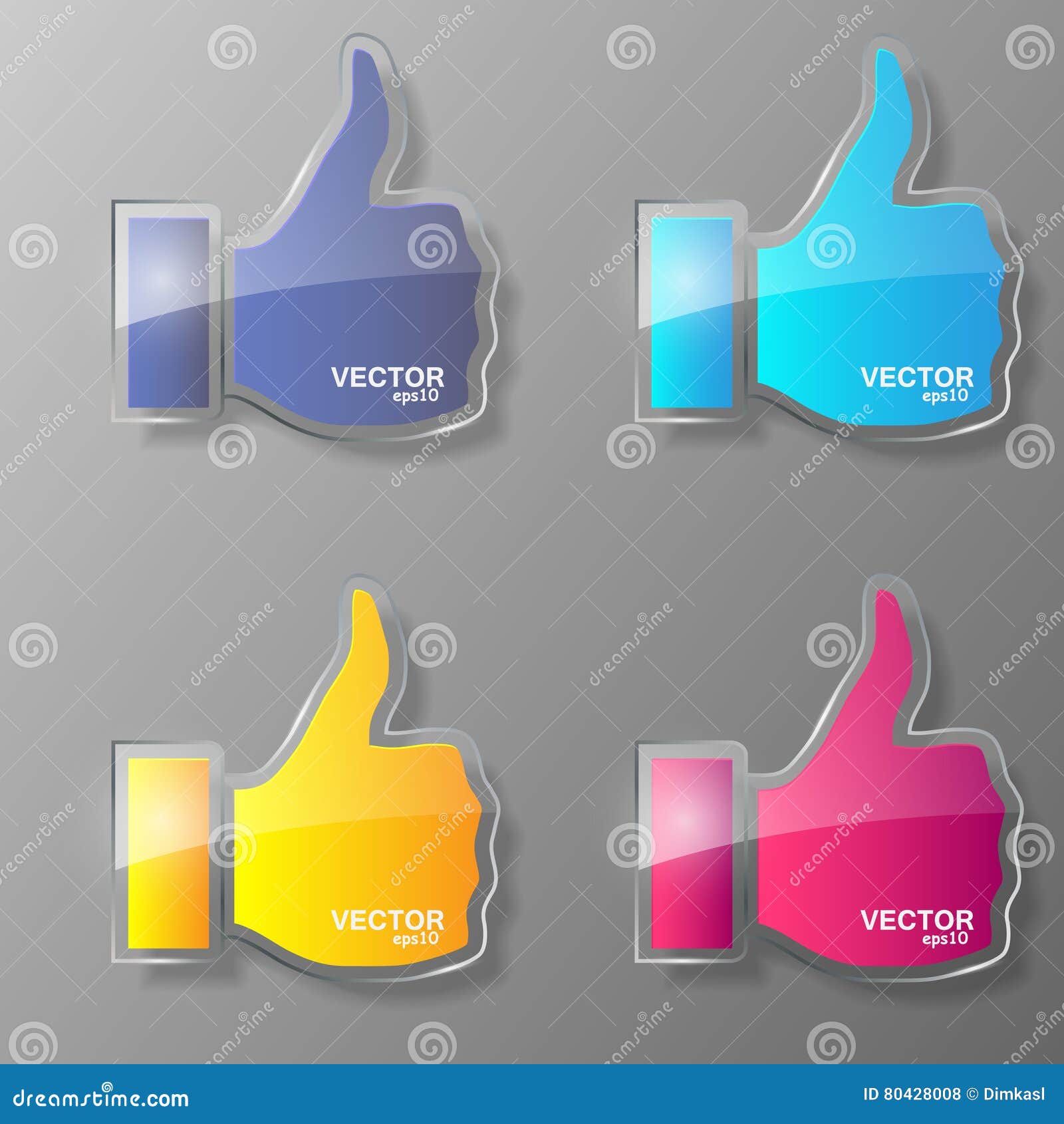 Set of Glass Like Symbol. Vector Illustration Editorial Stock Photo ...